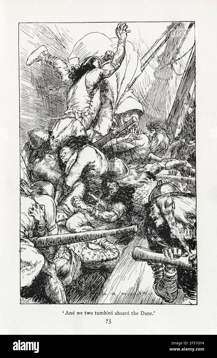 H. R. Millar - Rudyard Kipling - Puck of Pook's Hill 6 Stock Photo - Alamy