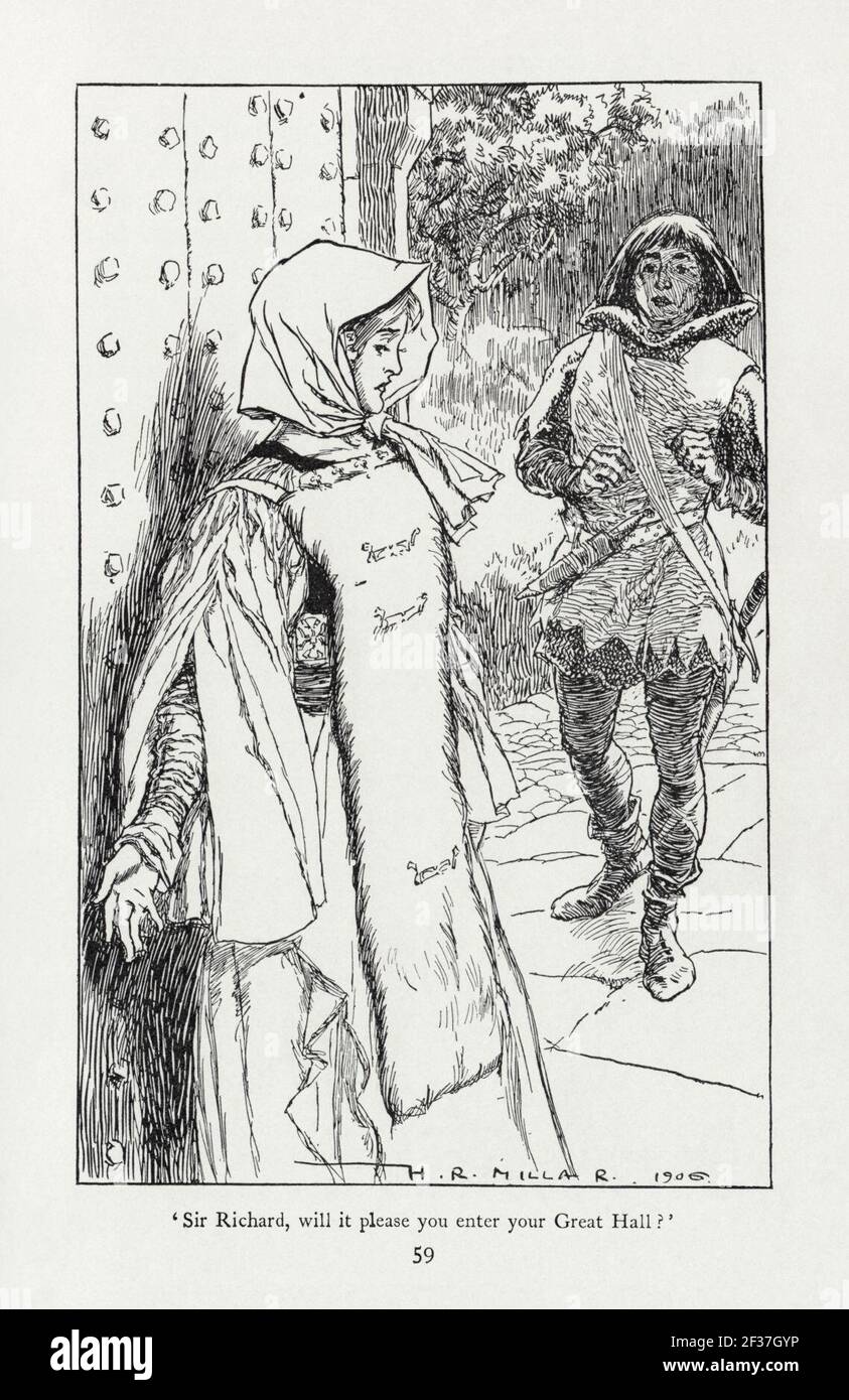 H. R. Millar - Rudyard Kipling - Puck of Pook's Hill 5 Stock Photo - Alamy