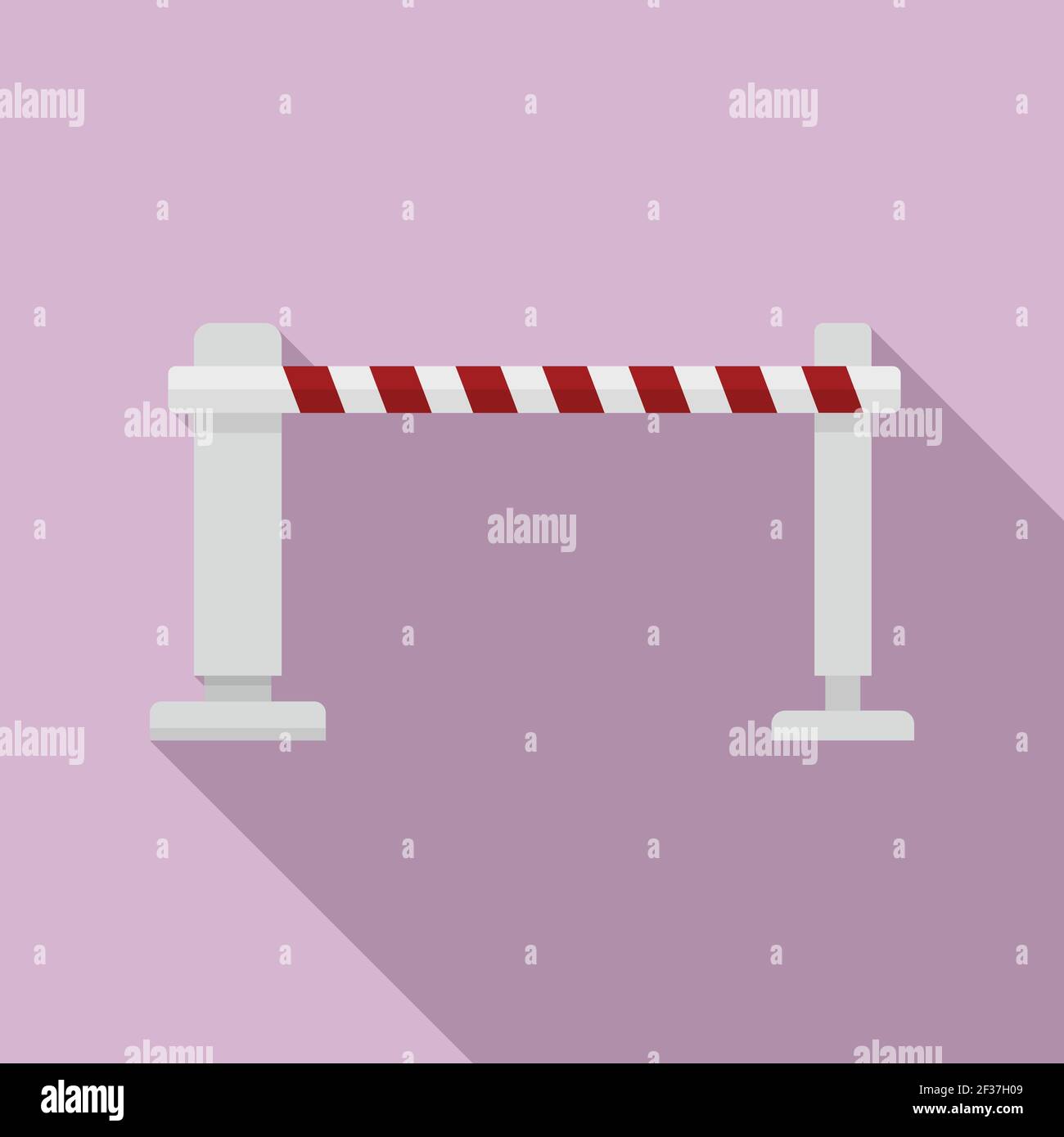 Railroad barrier icon, flat style Stock Vector Image & Art - Alamy
