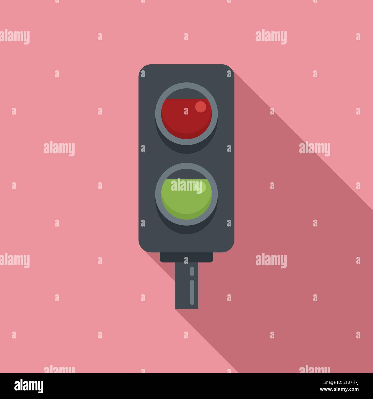 Electric train traffic light icon, flat style Stock Vector Image & Art ...