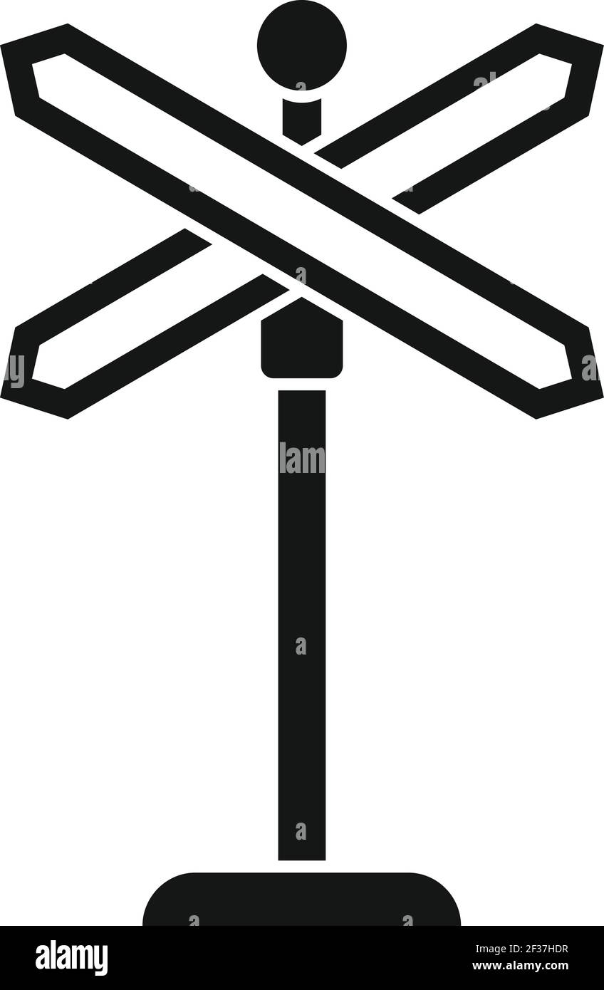 Railroad crossing signal barrier Black and White Stock Photos & Images ...