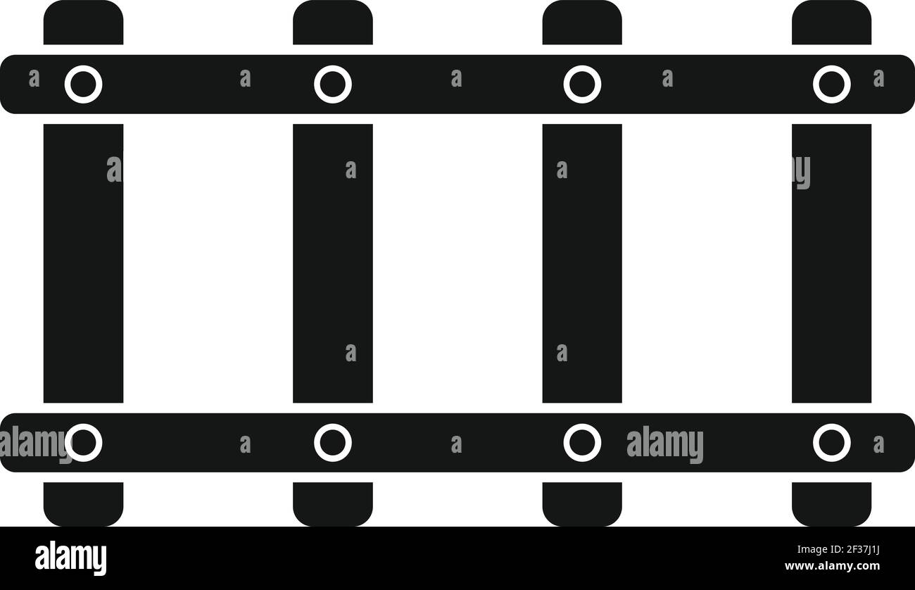Railway icon, simple style Stock Vector Image & Art - Alamy