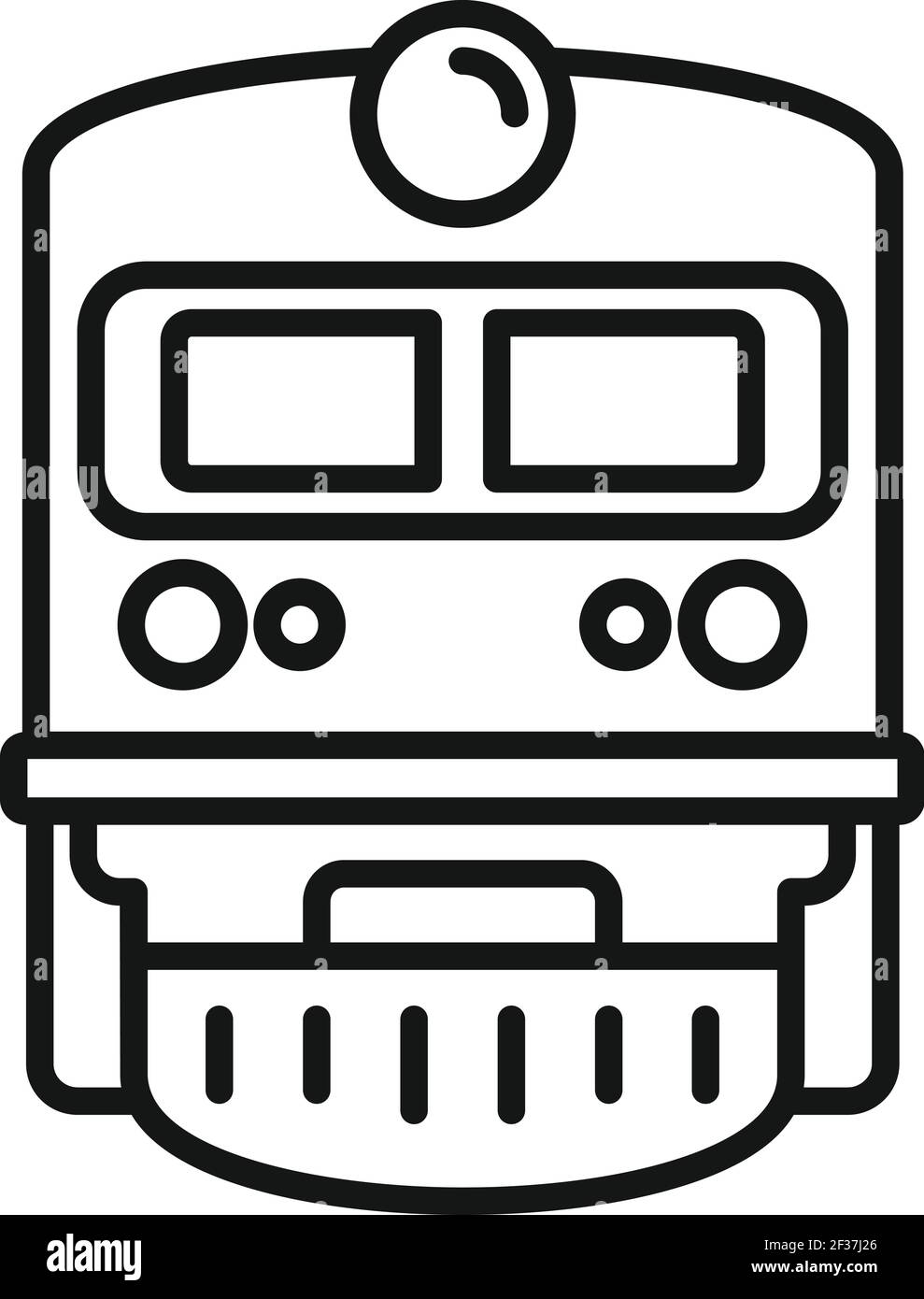 Train icon, outline style Stock Vector Image & Art - Alamy