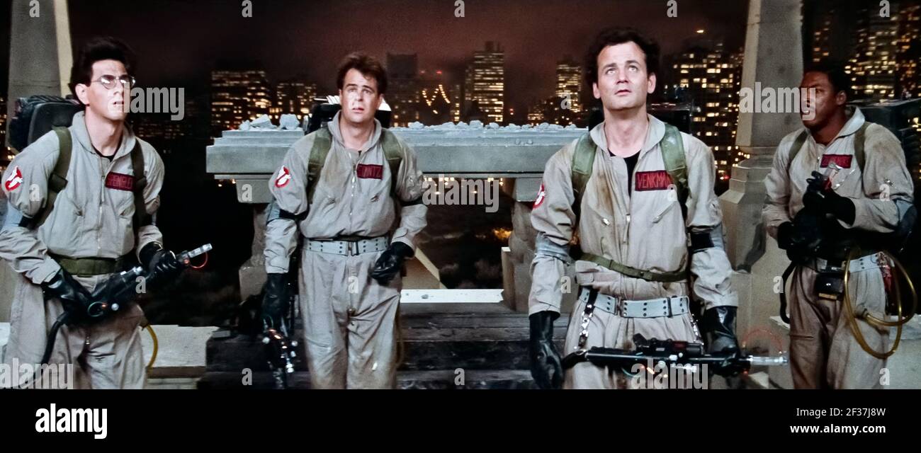USA. Dan Aykroyd , Ernie Hudson , Harold Ramis and Bill Murray in the ...