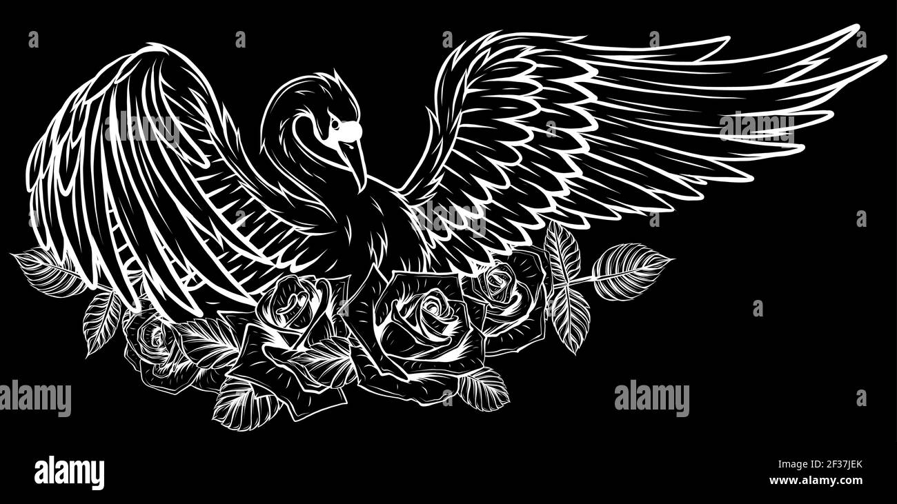 Pure white rose flowers Stock Vector Images - Alamy