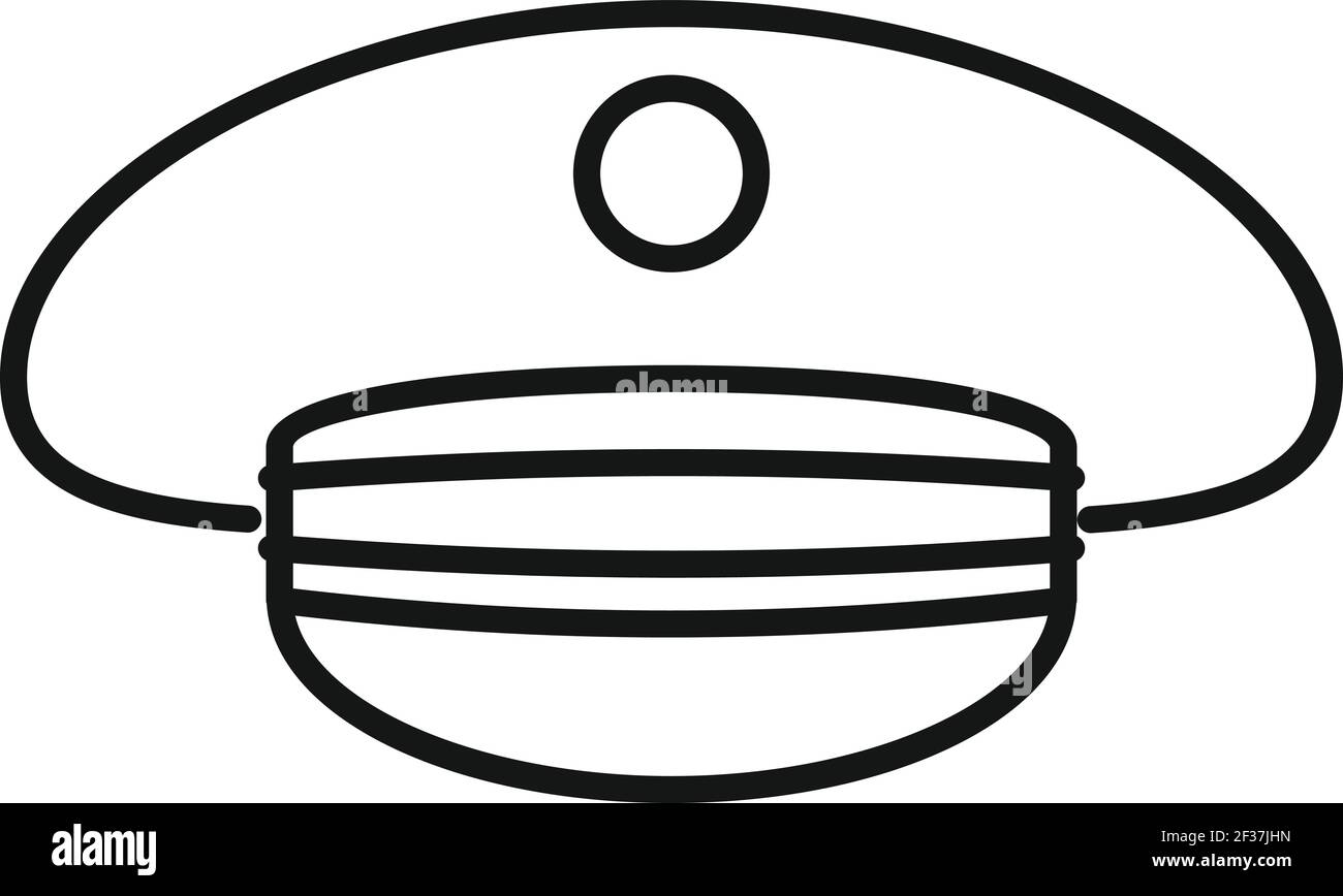 Electric train driver cap icon, outline style Stock Vector Image & Art ...