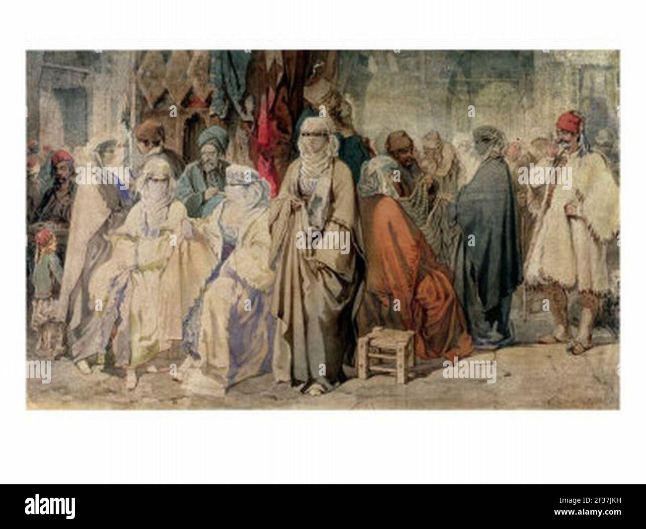 Preziosi - Figures in the Bazaar Constantinople Stock Photo - Alamy
