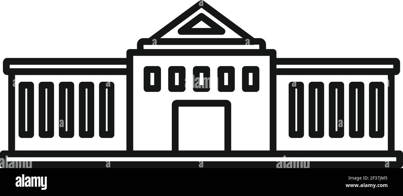 Train station building icon, outline style Stock Vector Image & Art - Alamy