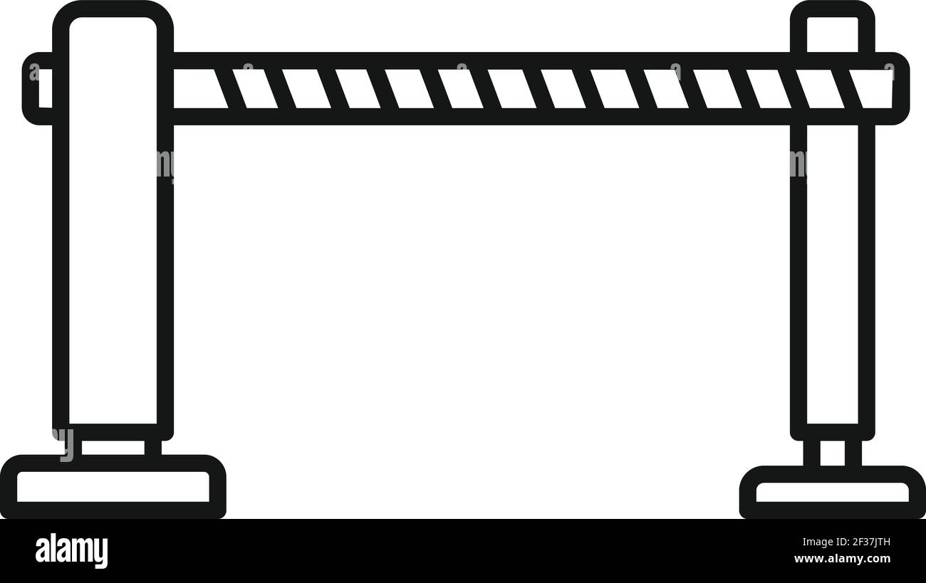 Barrier restricted street stripe Stock Vector Images - Alamy