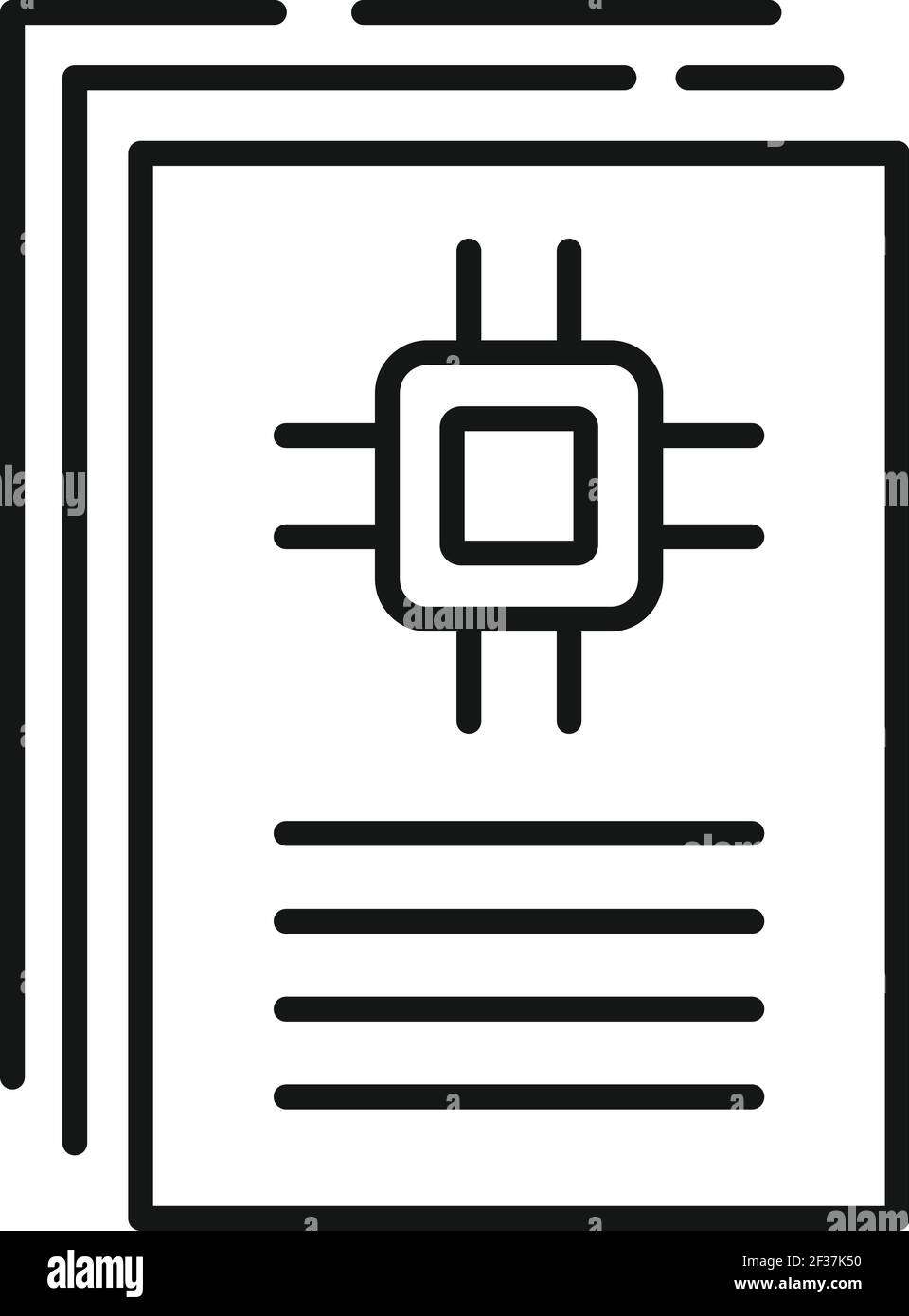 Communications engineer instruction icon, outline style Stock Vector ...