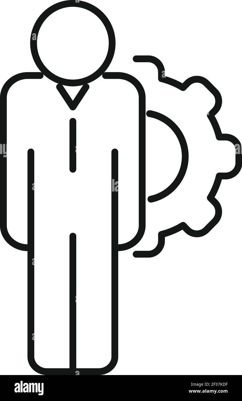 Communications engineer icon, outline style Stock Vector Image & Art ...