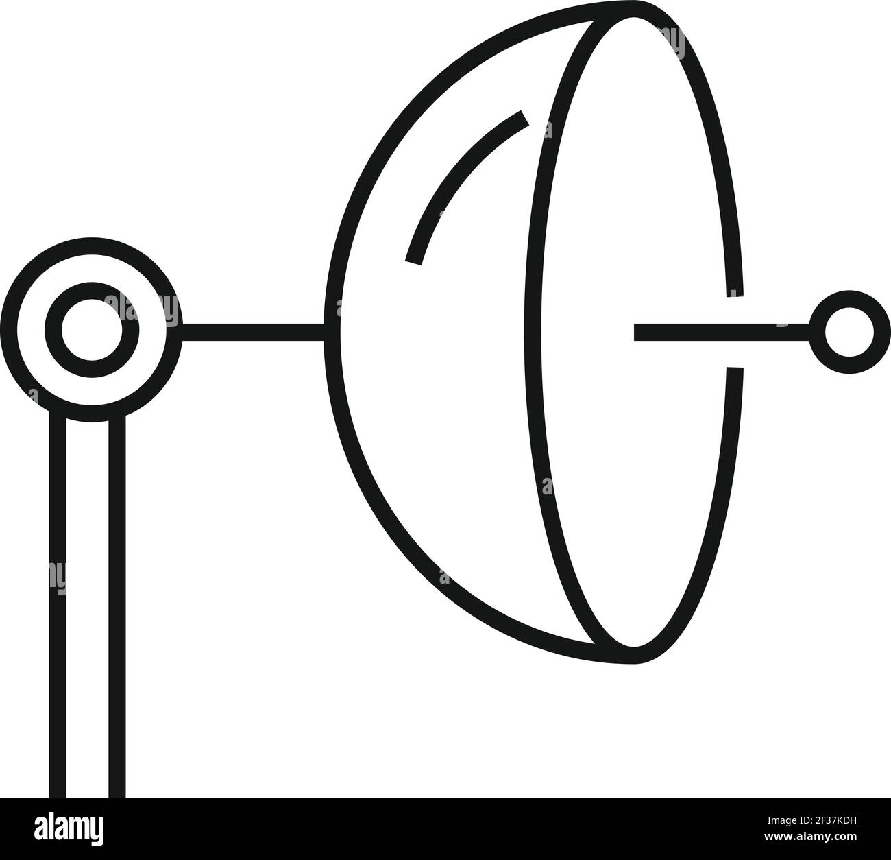 Parabolic antenna icon, outline style Stock Vector Image & Art - Alamy
