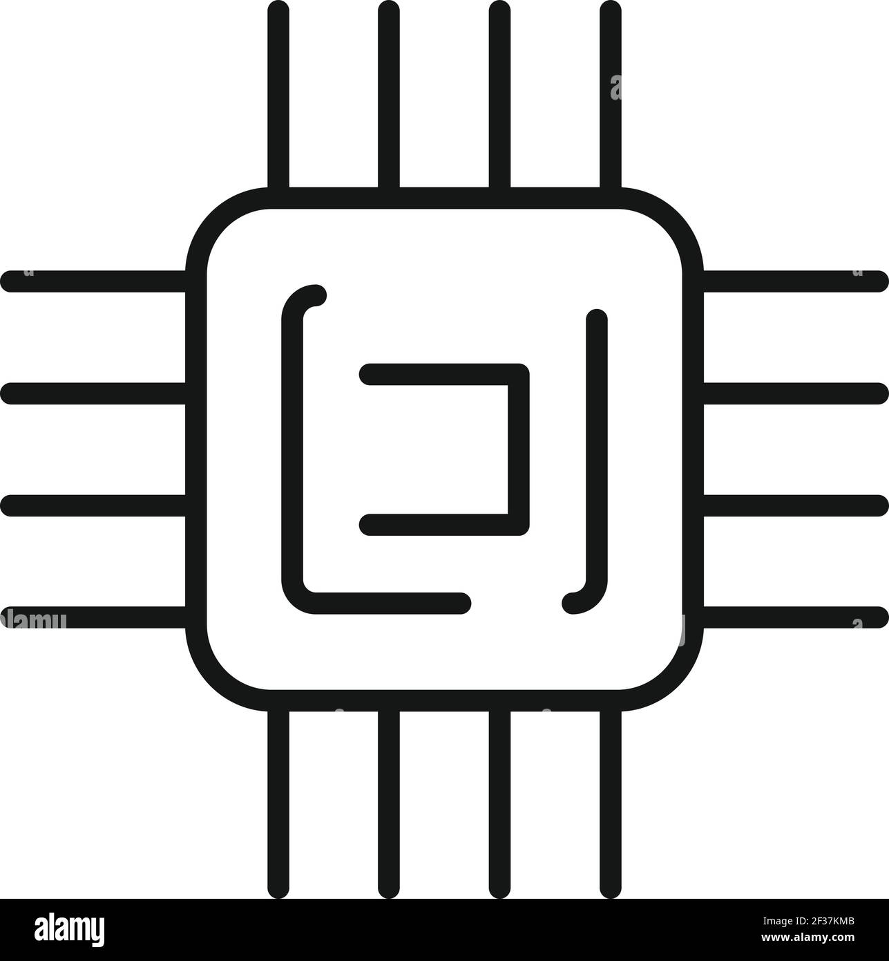 Intel processor chip Stock Vector Images - Alamy