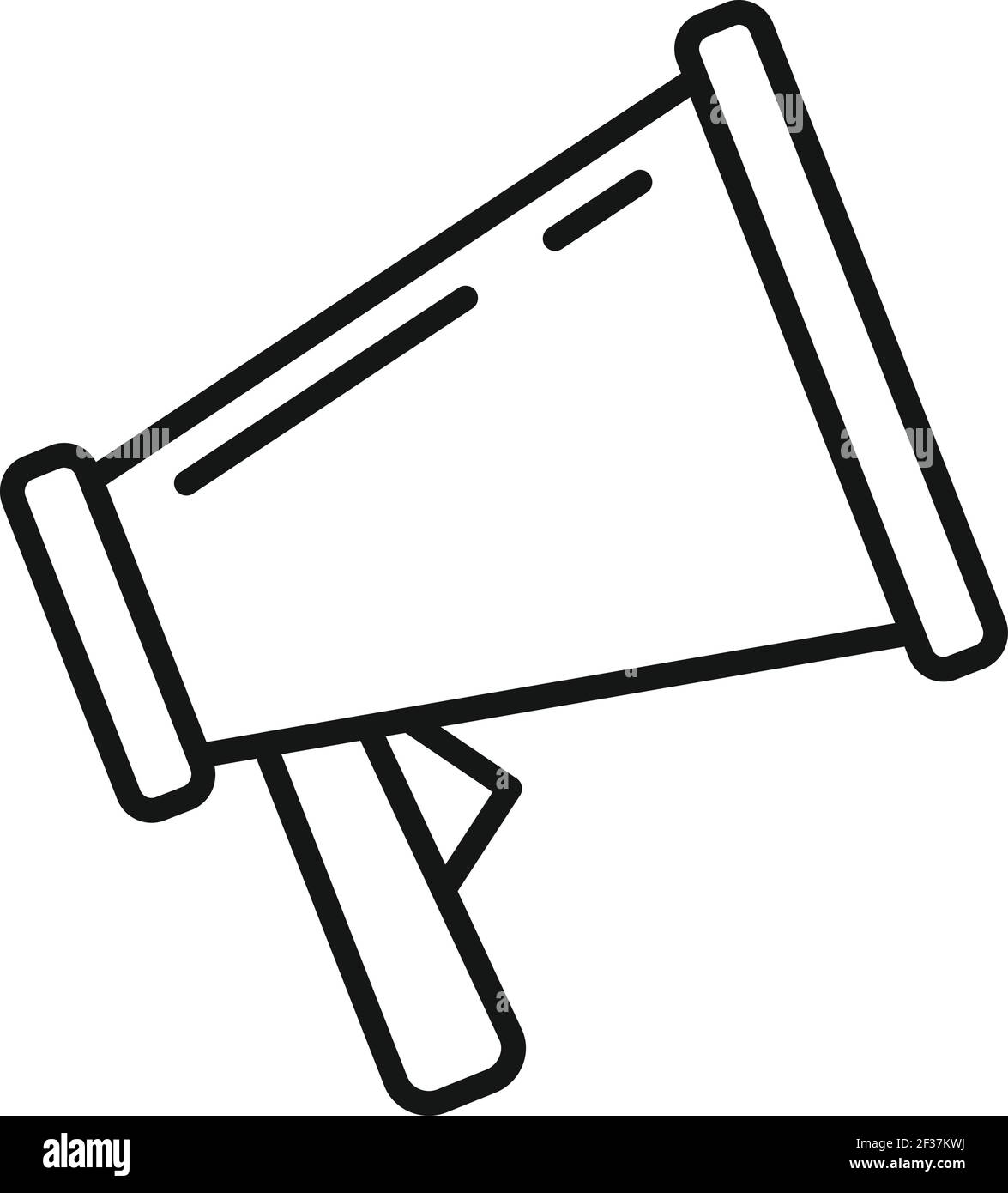 Handle megaphone icon, outline style Stock Vector Image & Art - Alamy