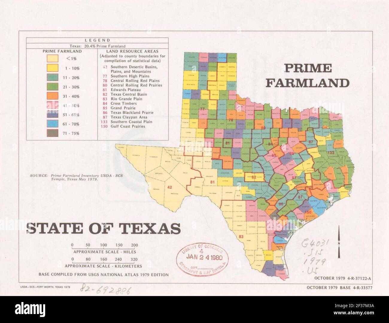 Prime farmland, state of Texas Stock Photo - Alamy