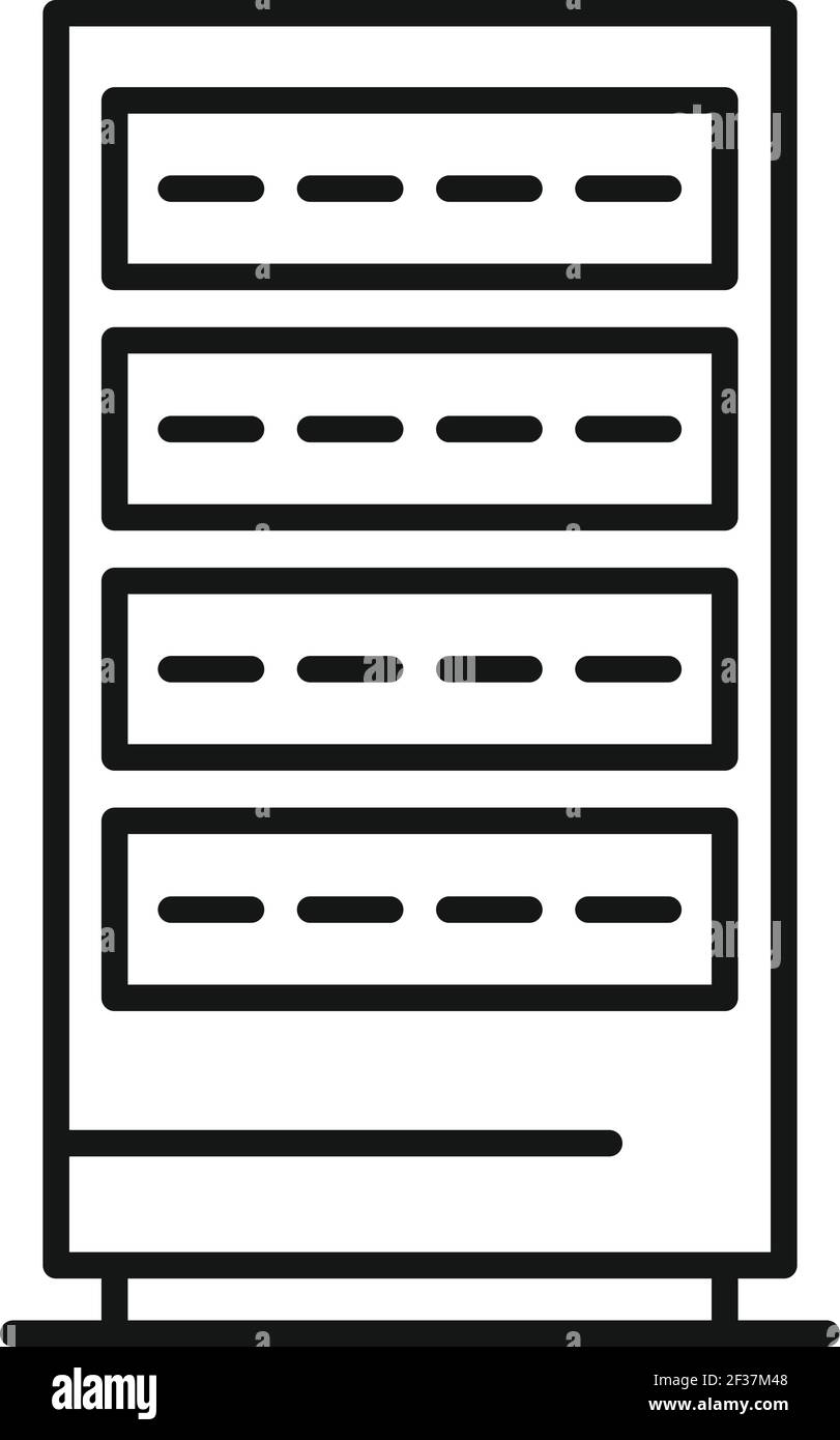 Web hosting line style Black and White Stock Photos & Images - Alamy