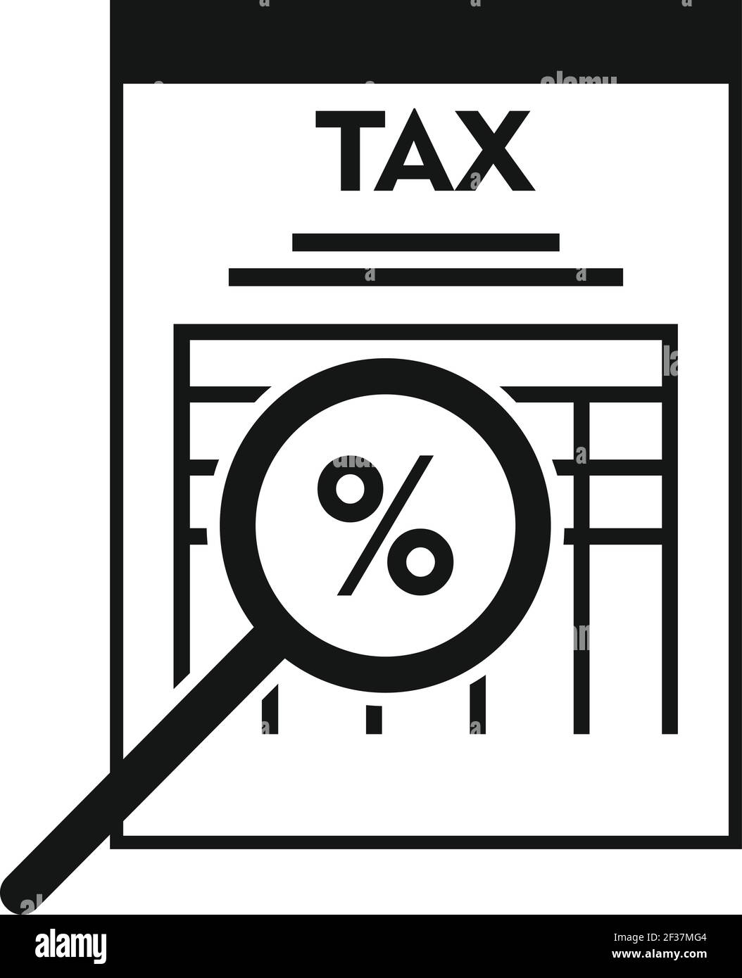 Tax document icon, simple style Stock Vector Image & Art - Alamy