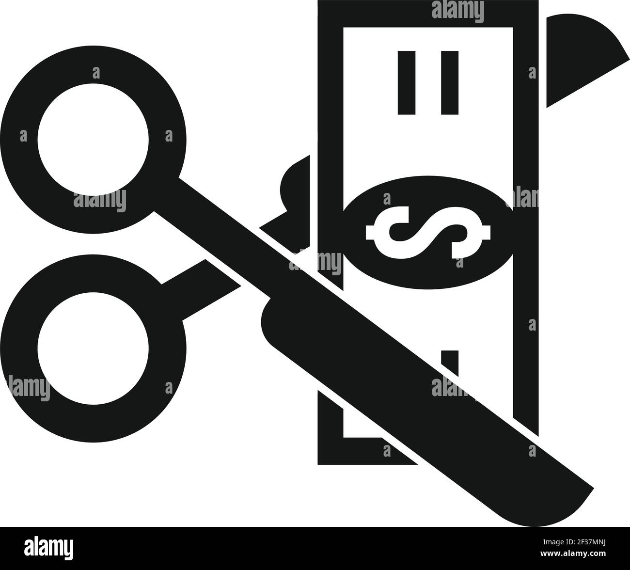 Cut money tax icon, simple style Stock Vector Image & Art - Alamy