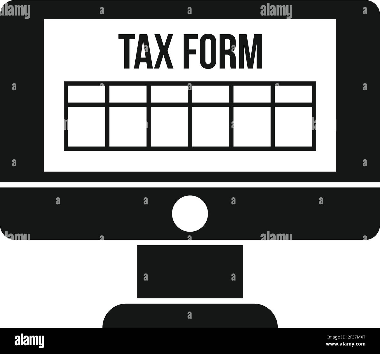 Online tax form icon, simple style Stock Vector Image & Art - Alamy