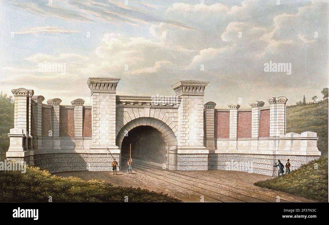 Primrose Hill Tunnel, 1837 (colour Stock Photo - Alamy