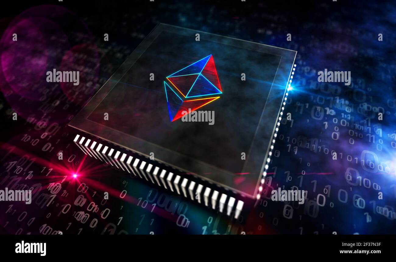 Ethereum symbol. Cryptocurrency digital money, cyber coin and crypto ...