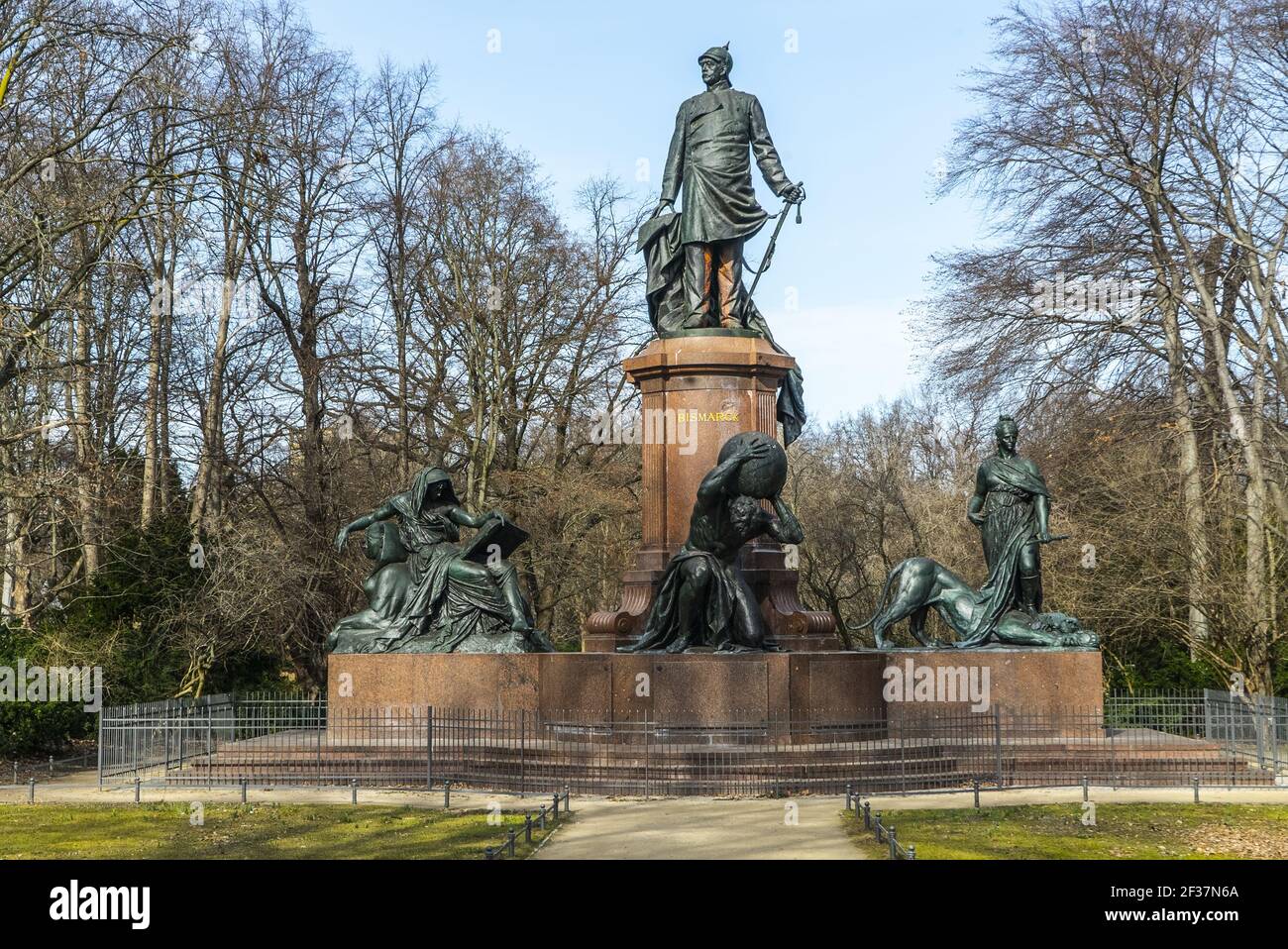 Bismarck statue and memorial in Berlin Germany Stock Photo - Alamy
