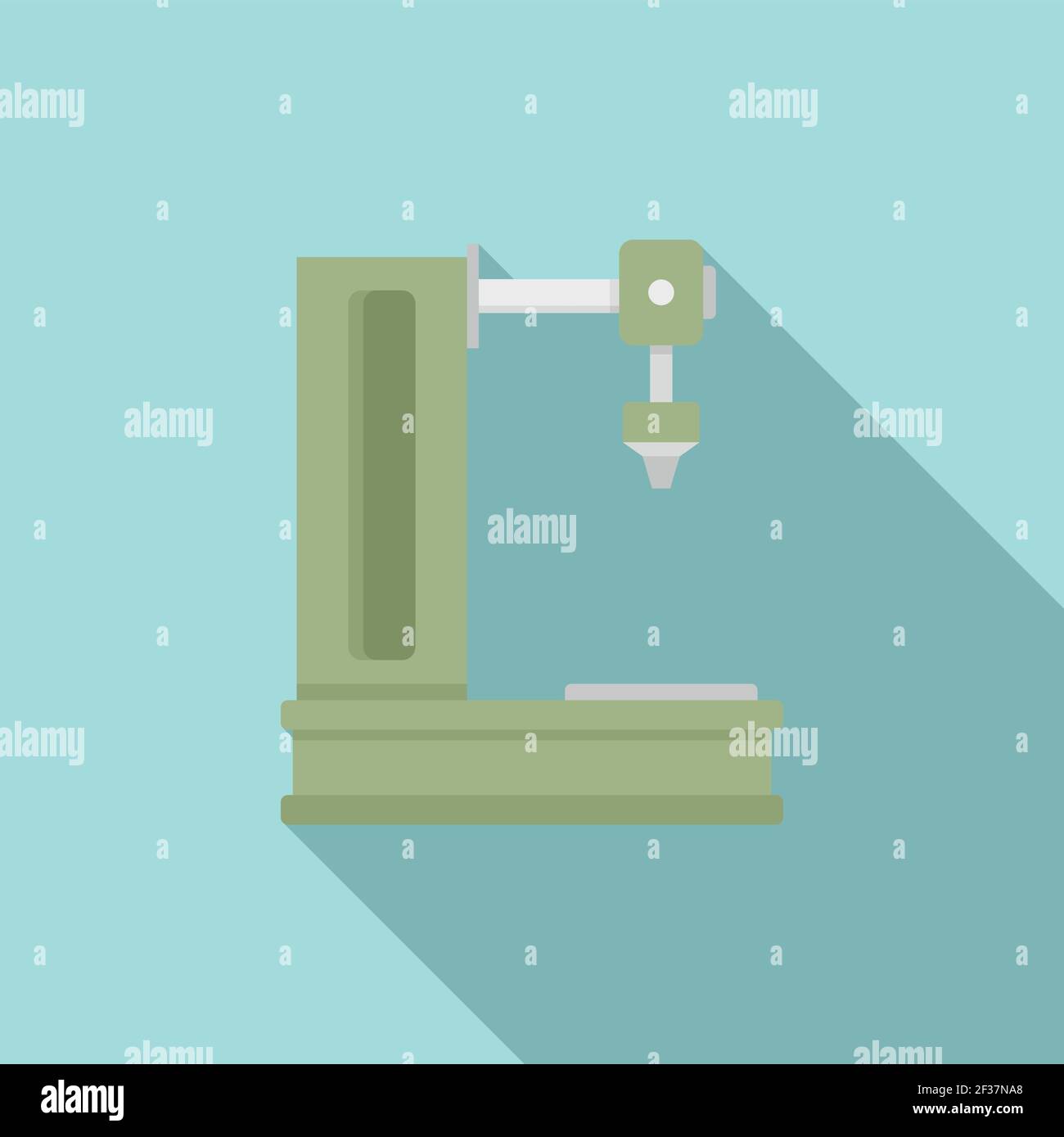 Milling machine icon, flat style Stock Vector Image & Art - Alamy
