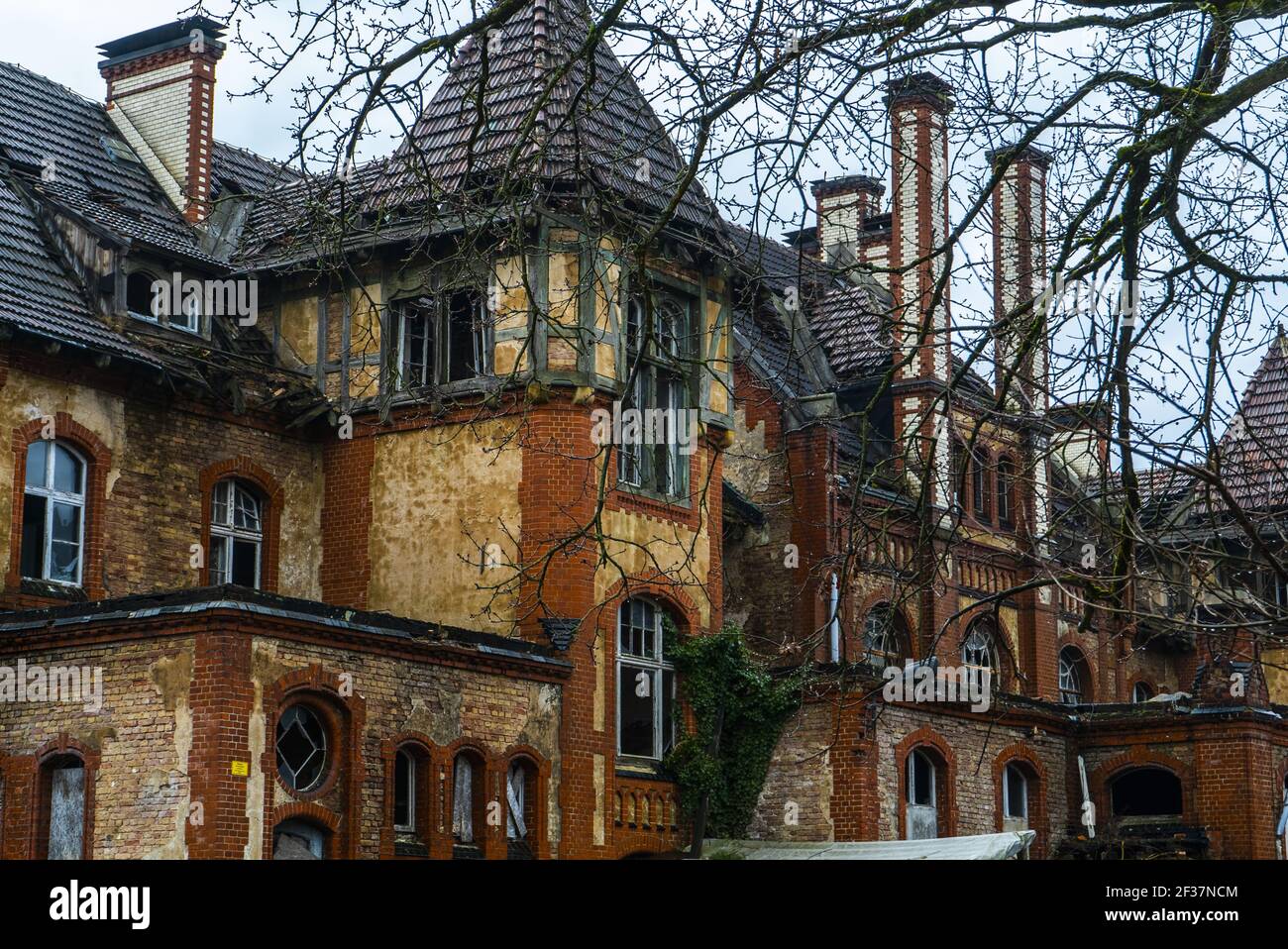 Famous Lost Place Beelitz Heilstaetten in Germany Stock Photo - Alamy