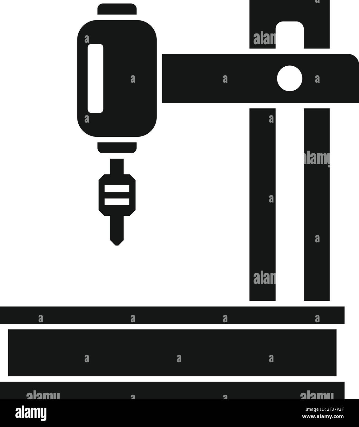 Laser cutting line icon Black and White Stock Photos & Images - Alamy
