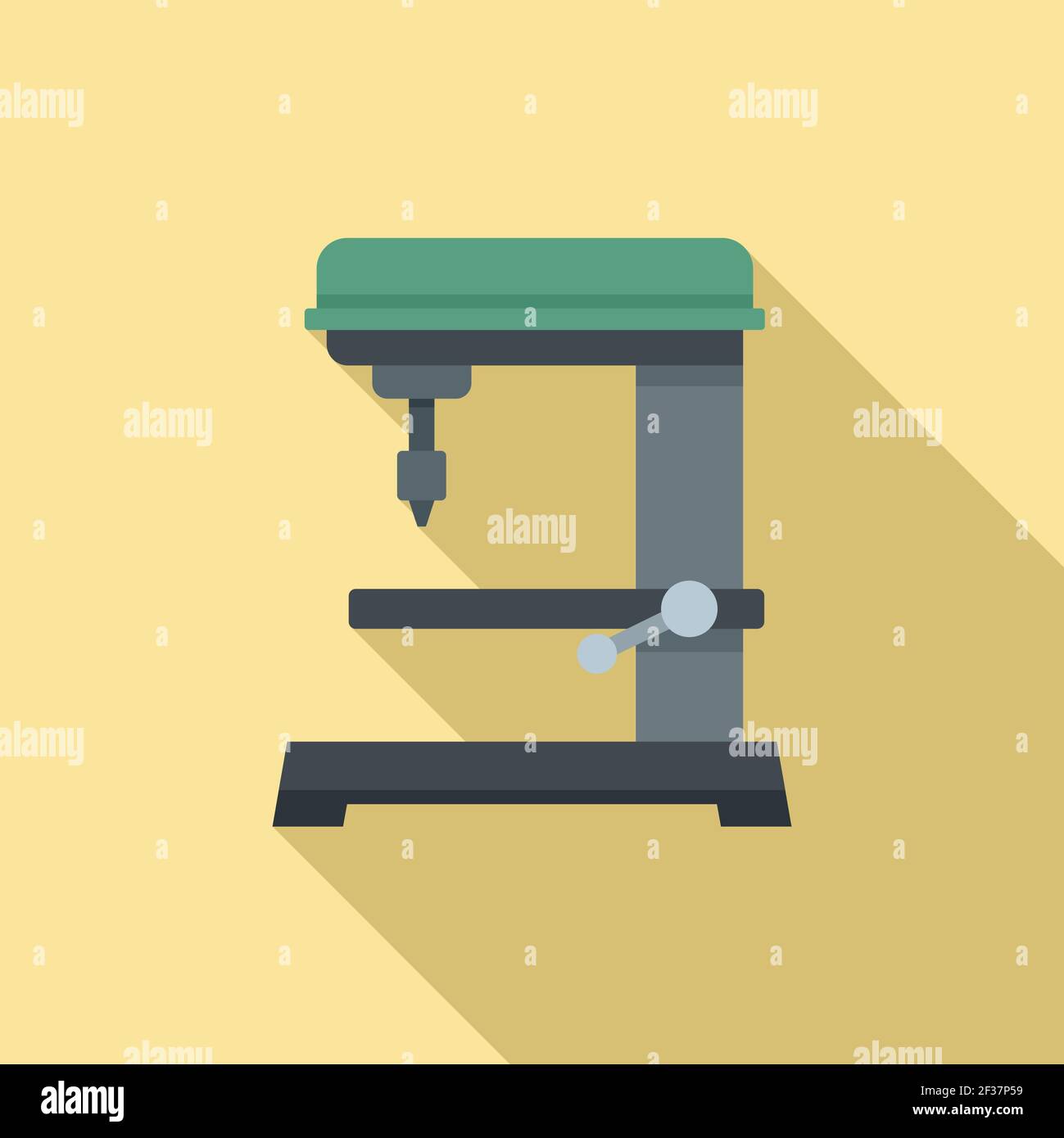 Automated milling machine icon, flat style Stock Vector Image & Art - Alamy