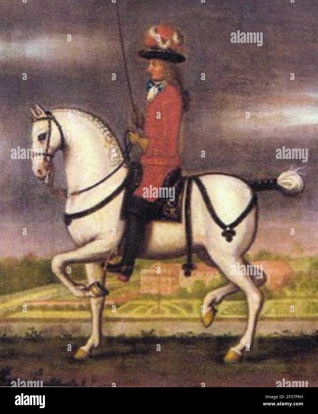 Prince George riding a Frederiksborg horse Stock Photo - Alamy