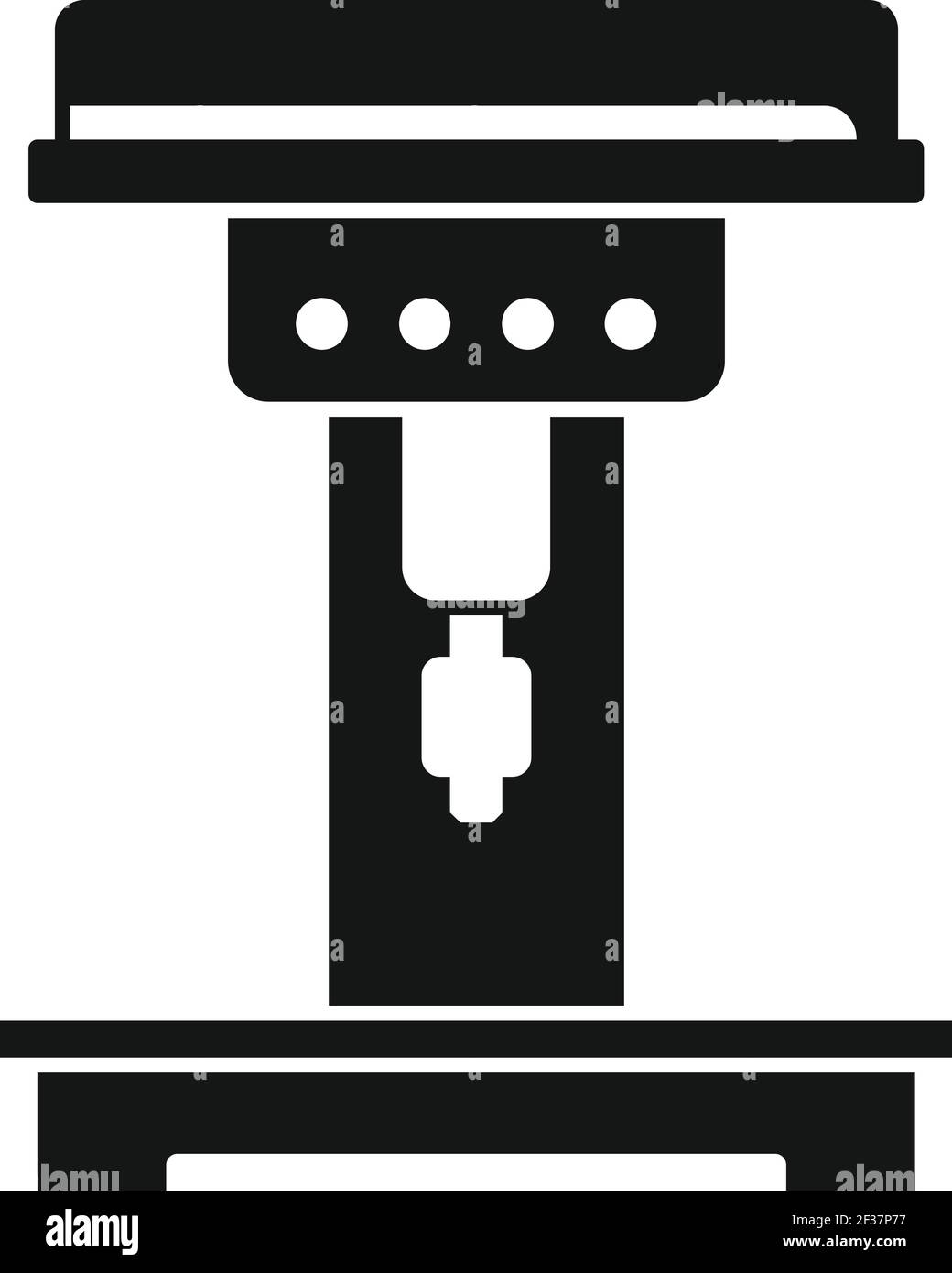 Engineer milling machine icon, simple style Stock Vector Image & Art ...