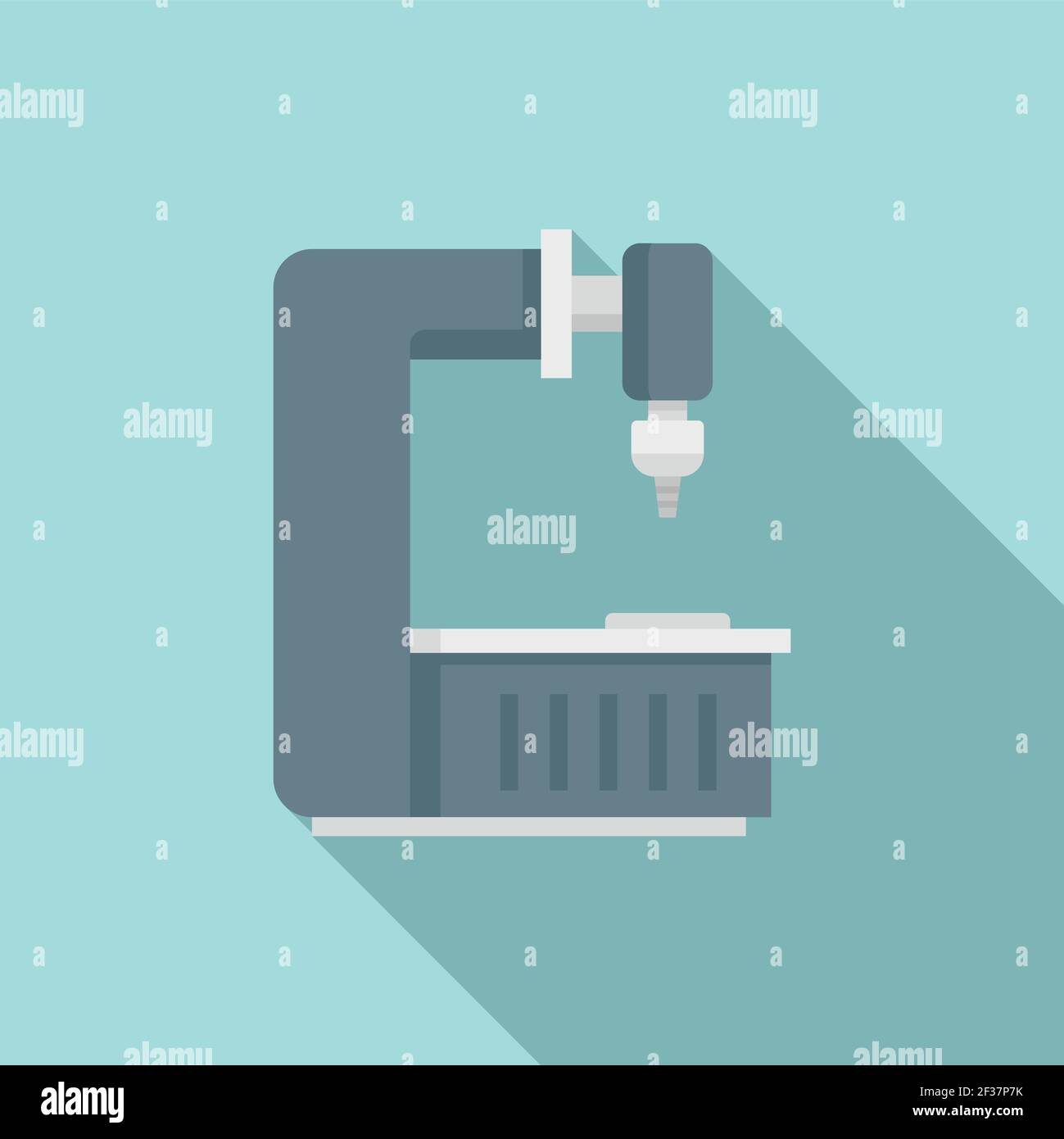 Cnc milling machine work cutting Stock Vector Images - Alamy