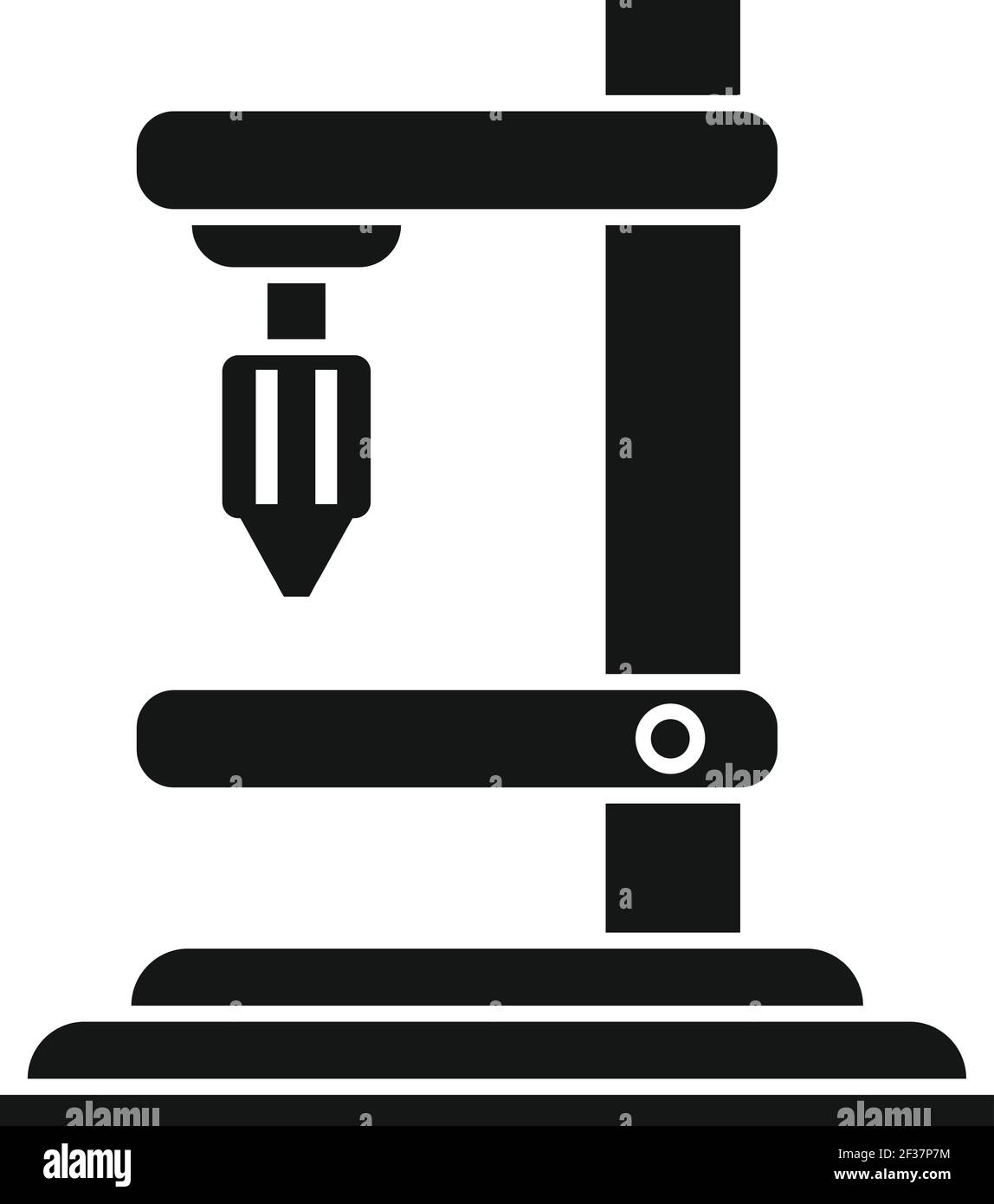 Construction milling machine icon, simple style Stock Vector Image ...