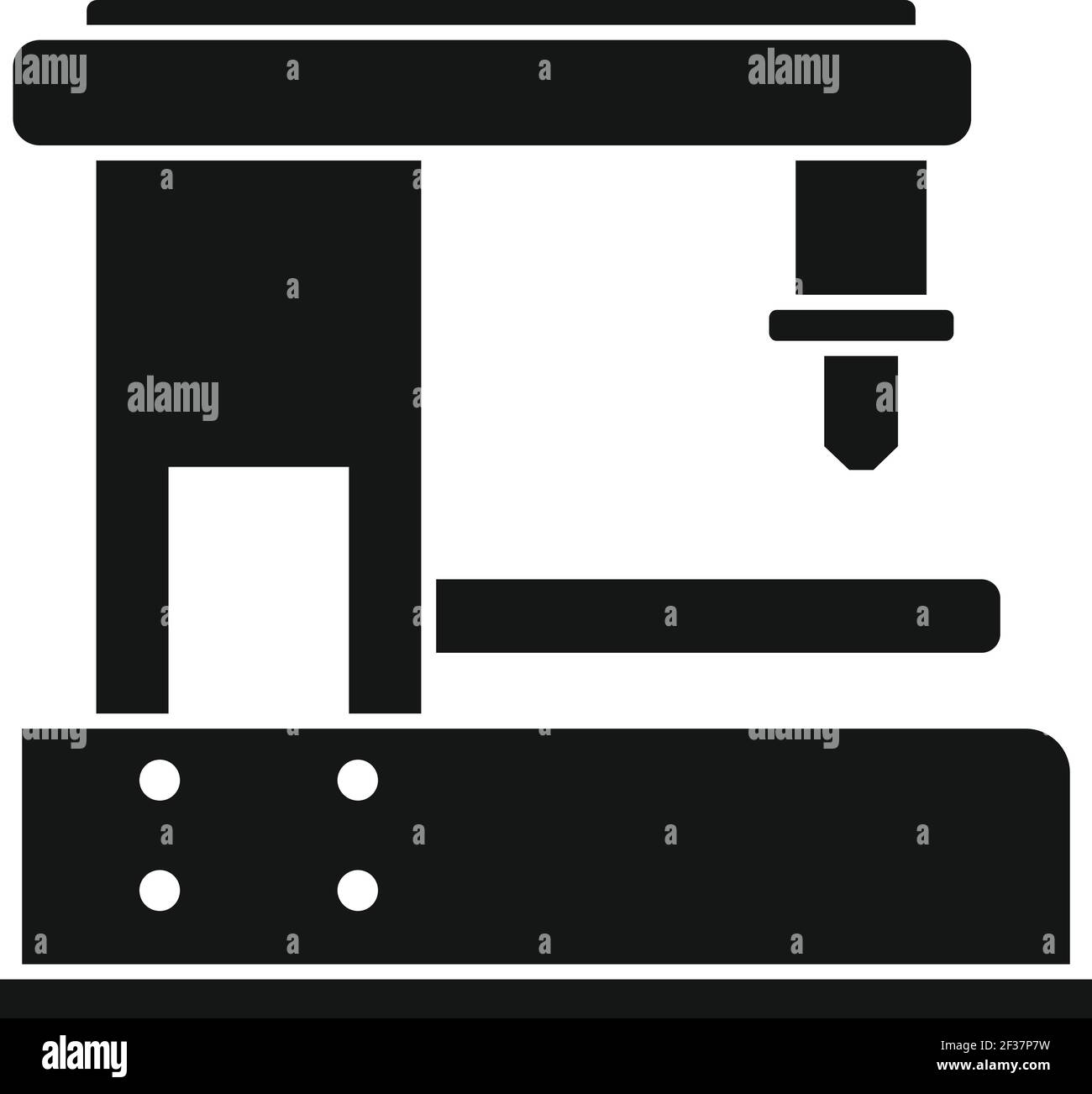 Cnc milling machine icon, simple style Stock Vector Image & Art - Alamy
