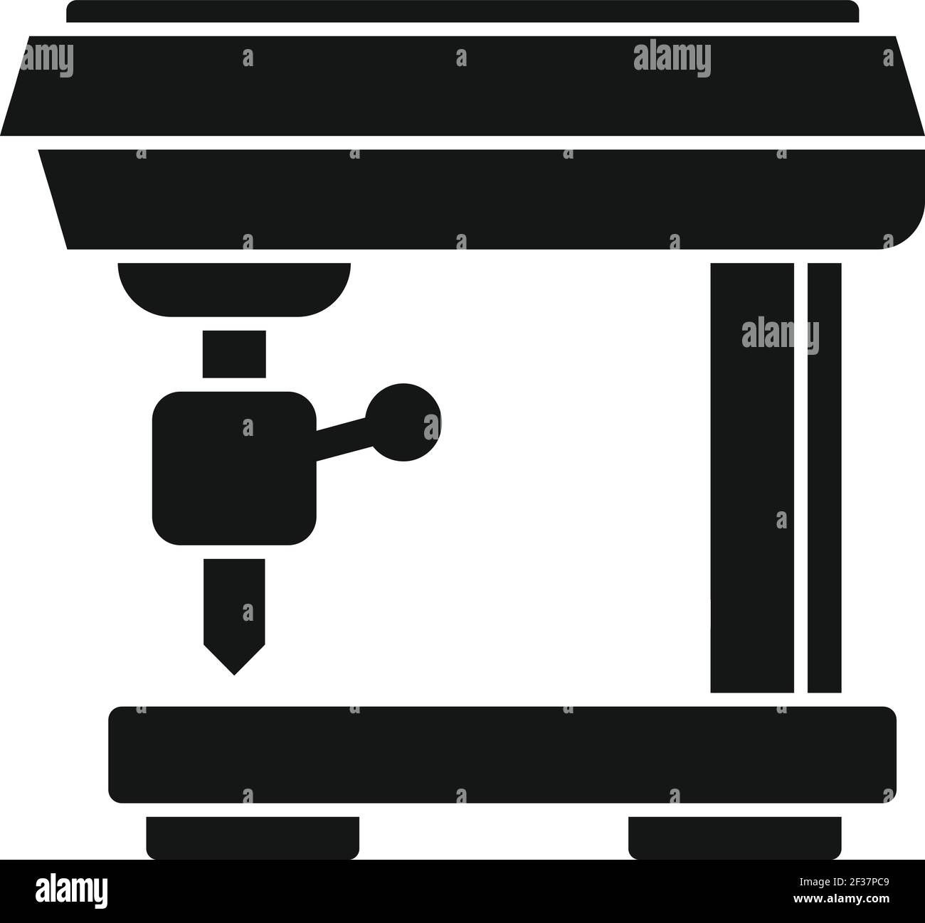 Computer milling machine icon, simple style Stock Vector Image & Art ...