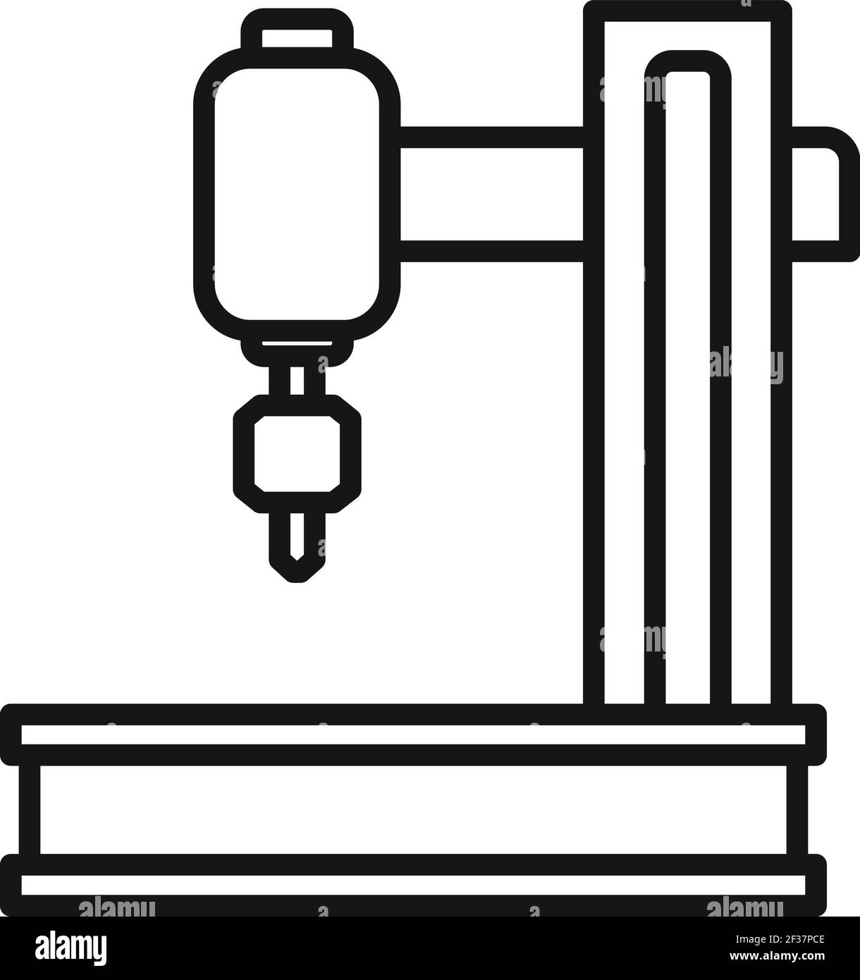 Laser milling machine icon, outline style Stock Vector Image & Art - Alamy