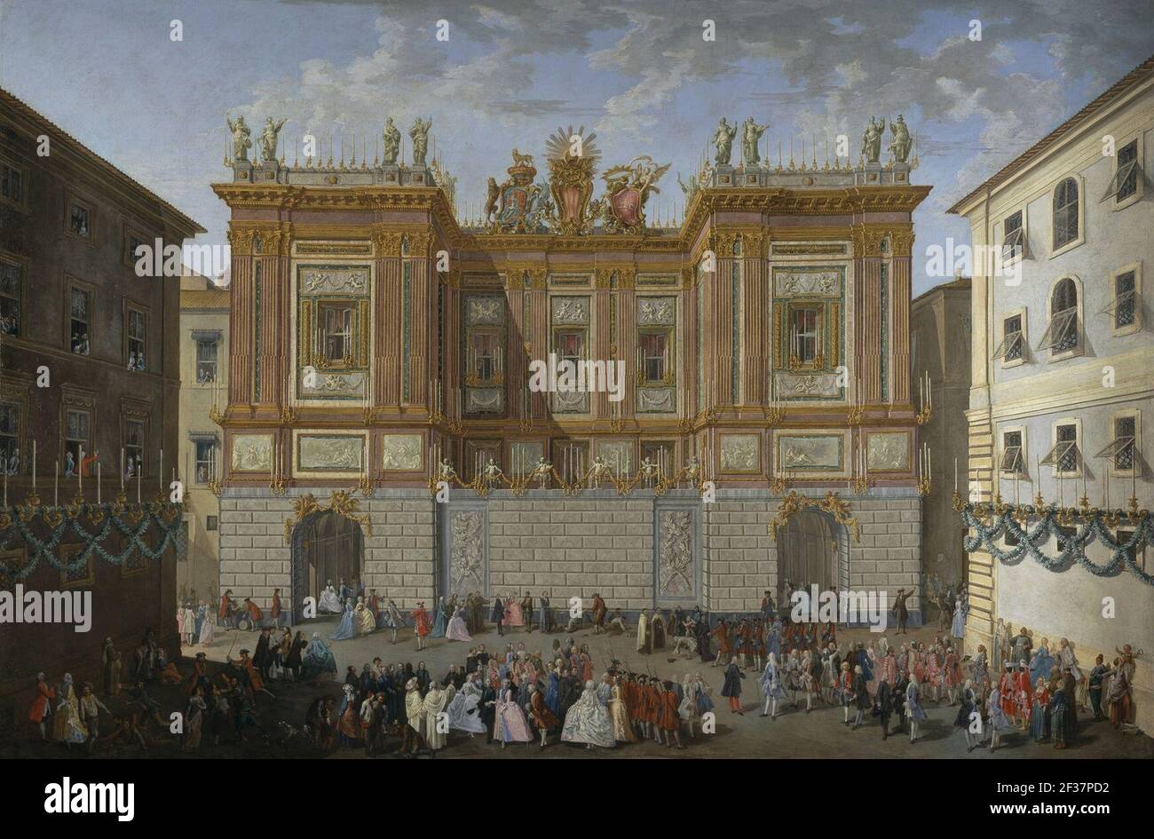 Prince James Francis Edward Stuart receives his son prince Henry in ...