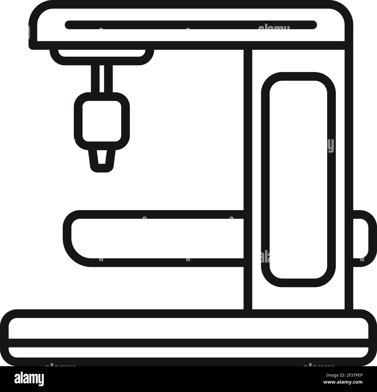 Milling machine gear icon, outline style Stock Vector Image & Art - Alamy