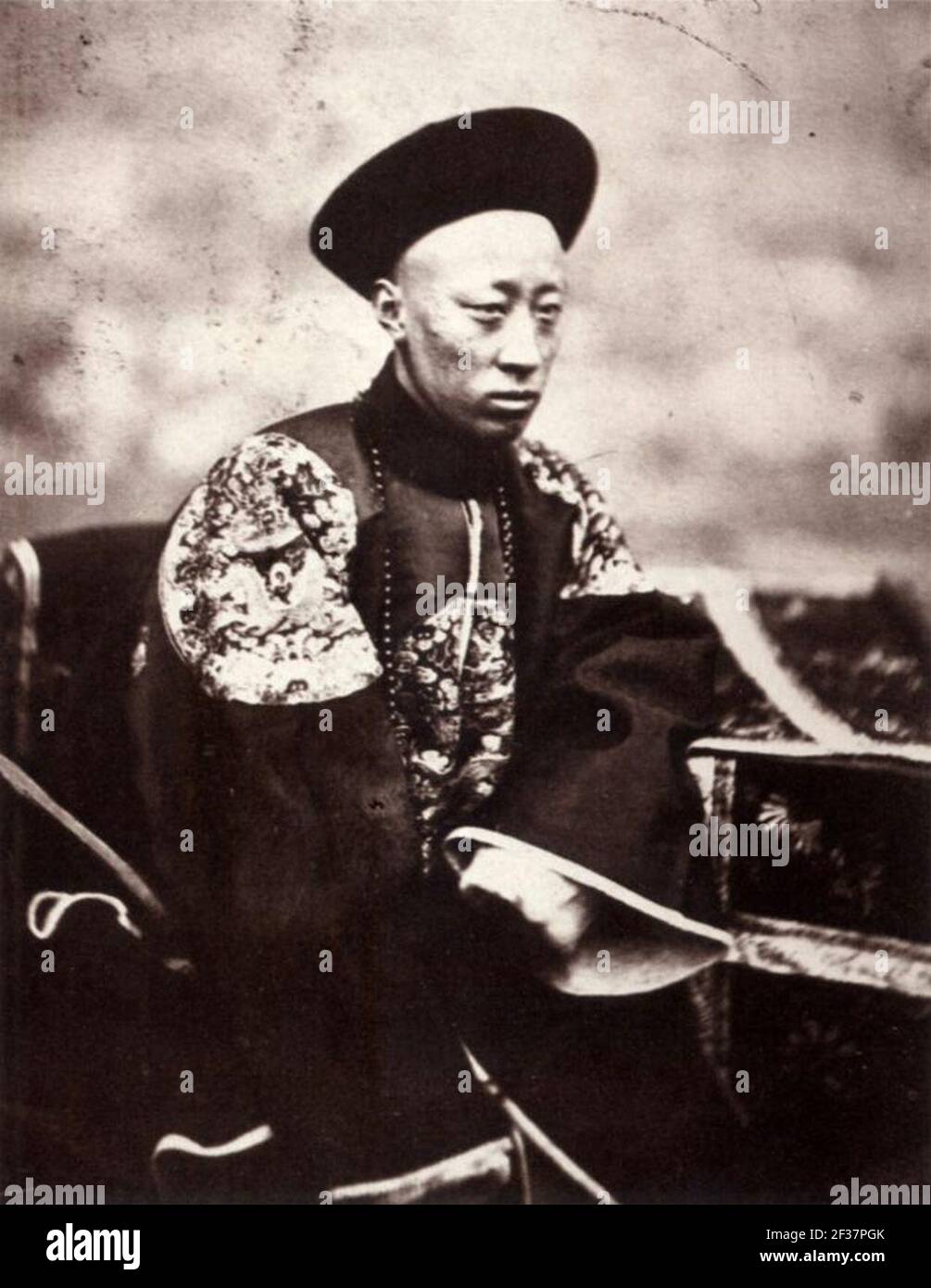 Prince Kung after formally offering the Qing Dynasty’s Surrender to the ...