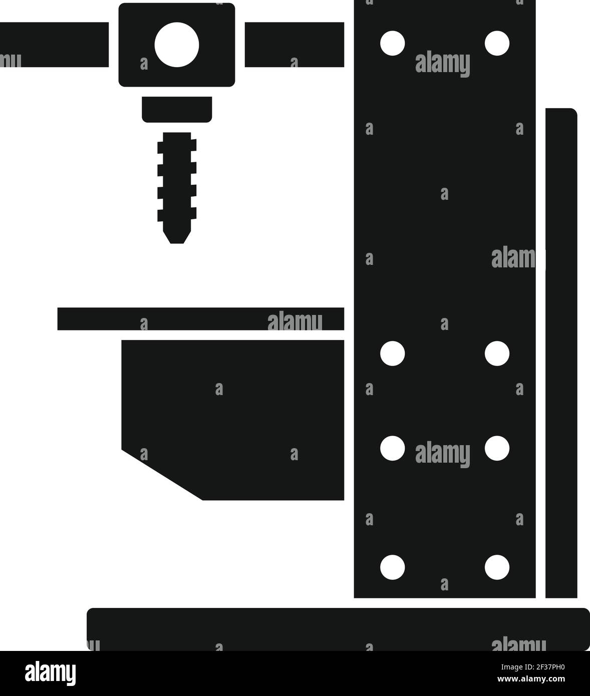 Milling machine equipment icon, simple style Stock Vector Image & Art ...