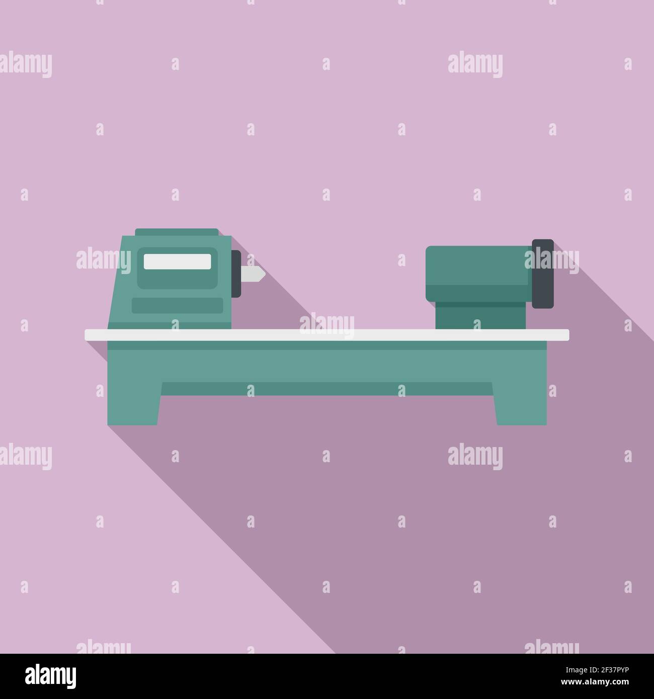 Press lathe icon, flat style Stock Vector Image & Art - Alamy