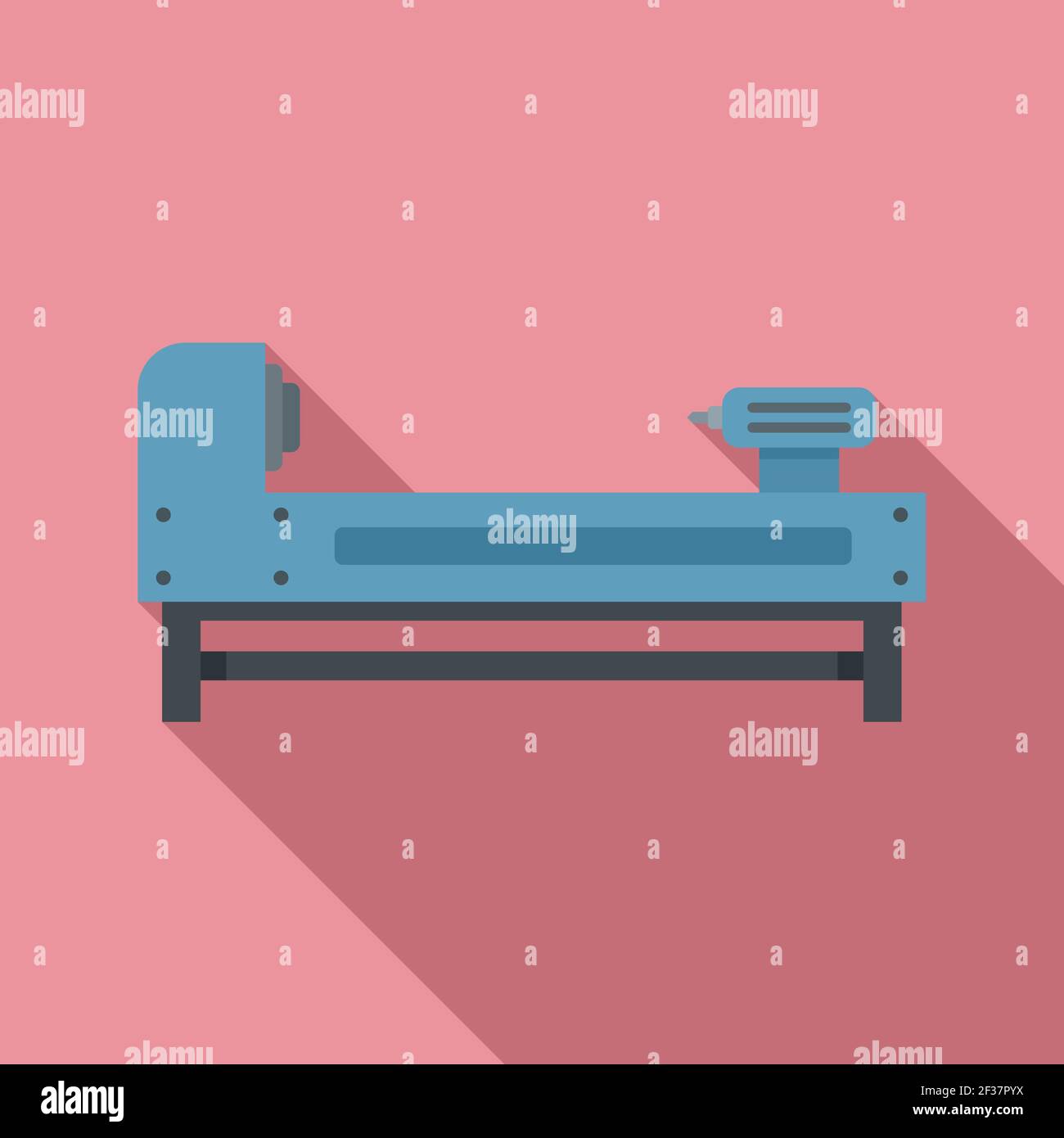Grinding lathe icon, flat style Stock Vector Image & Art - Alamy