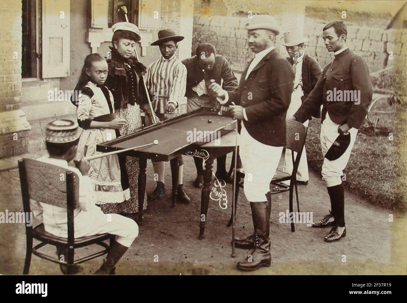 Prince Ramahatra with his wife and relatives, Antananarivo, Madagascar ...