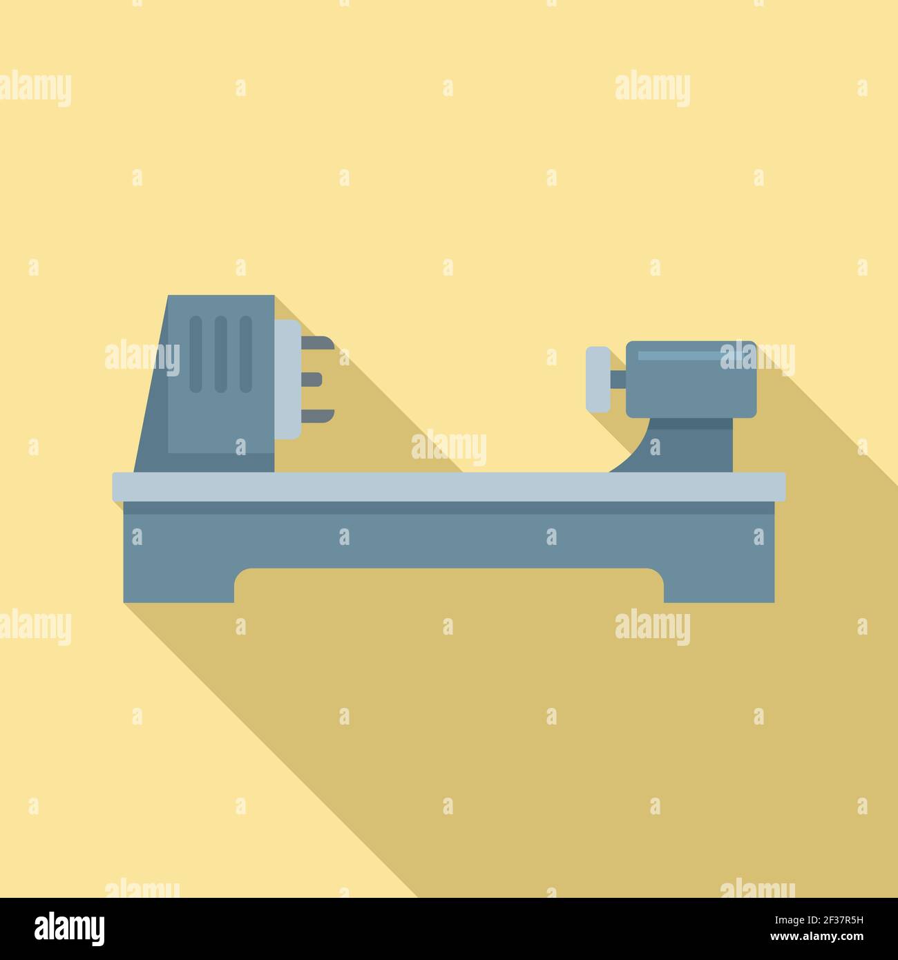 Steel lathe icon, flat style Stock Vector Image & Art - Alamy