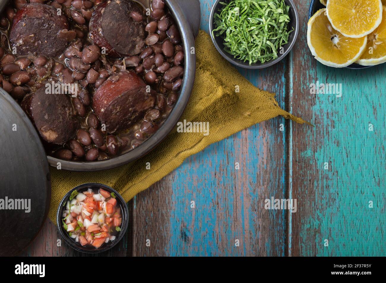 Feijoada dish of typical Brazilian food Top view Stock Photo - Alamy