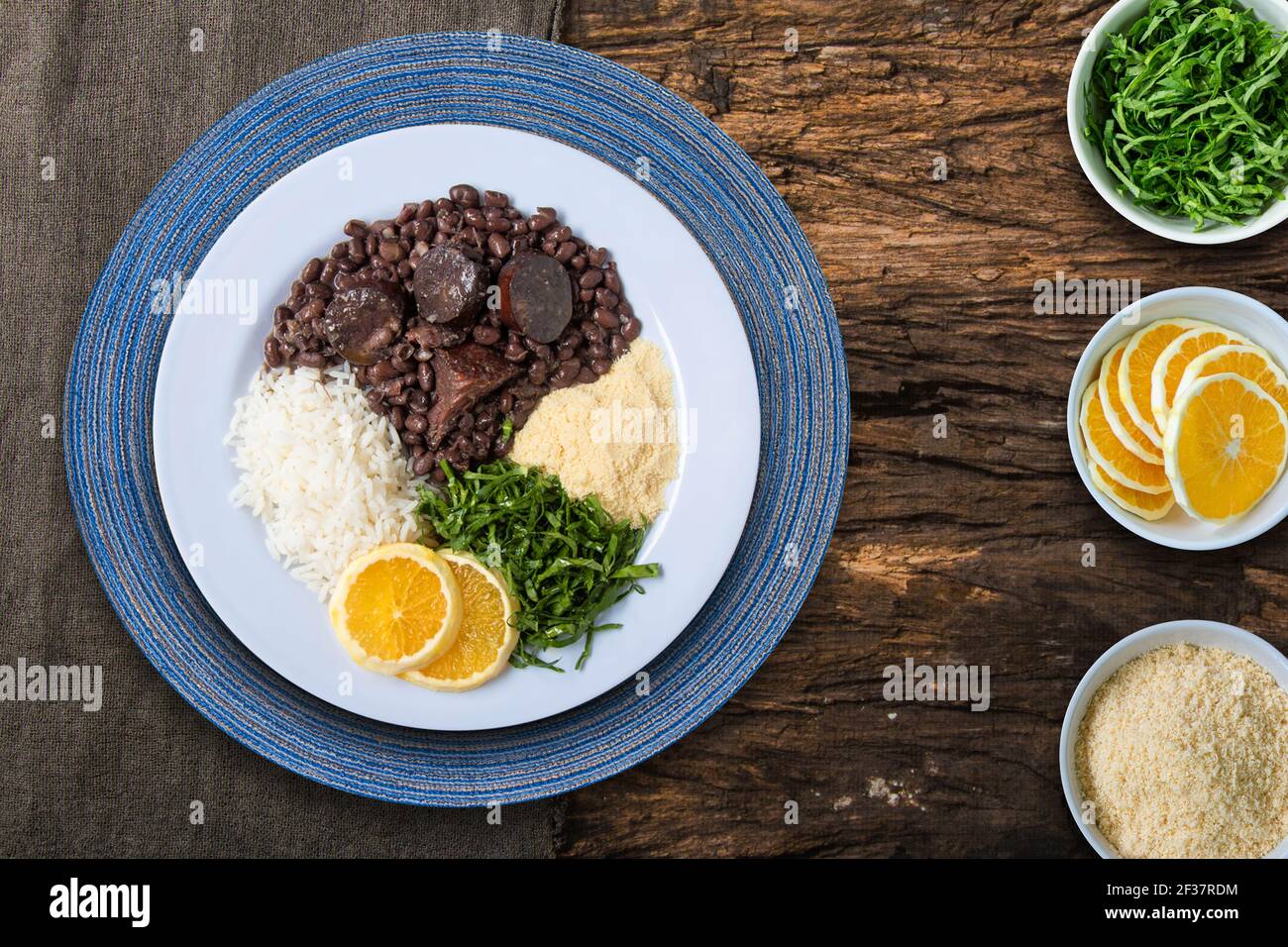 Feijoada dish of typical Brazilian food Top view Stock Photo - Alamy