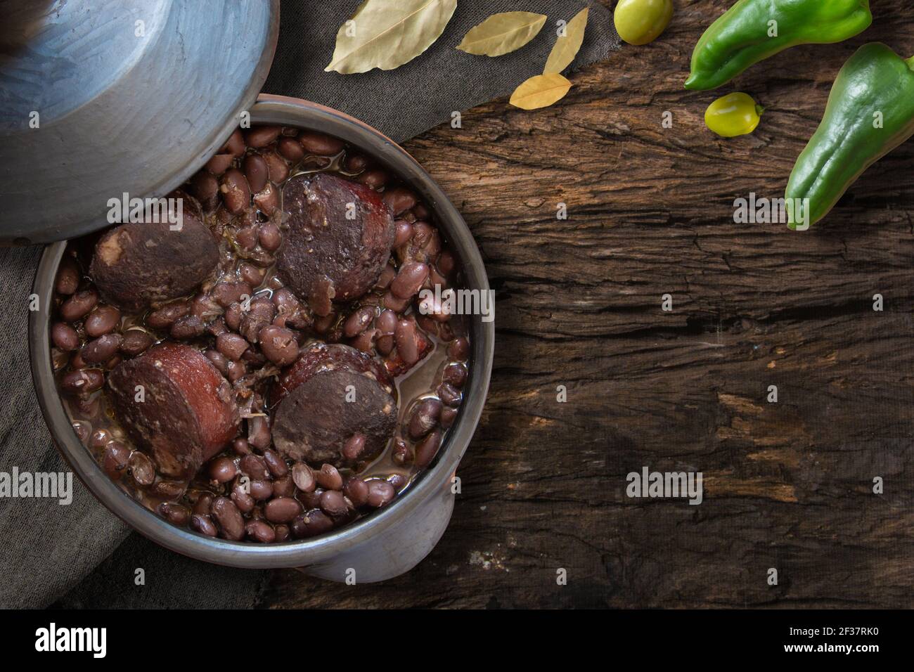 Feijoada dish of typical Brazilian food Top view Stock Photo - Alamy