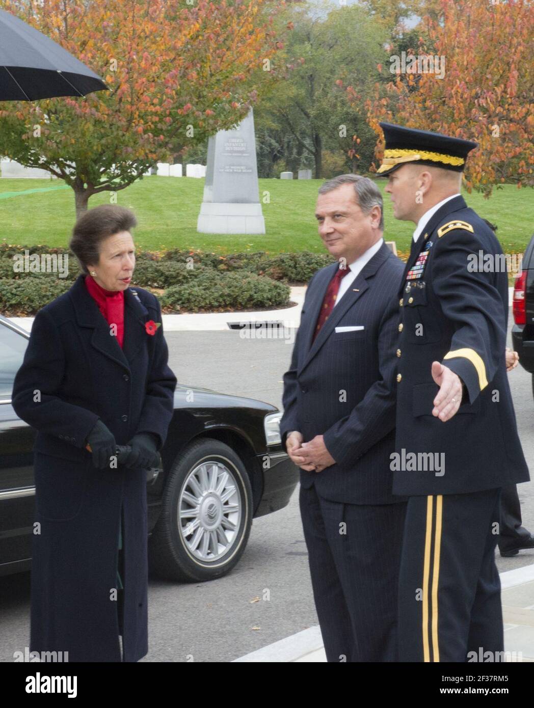 Princess Anne Arrival with MDW Commander MG Jeffrey Buchanan & ANC ...