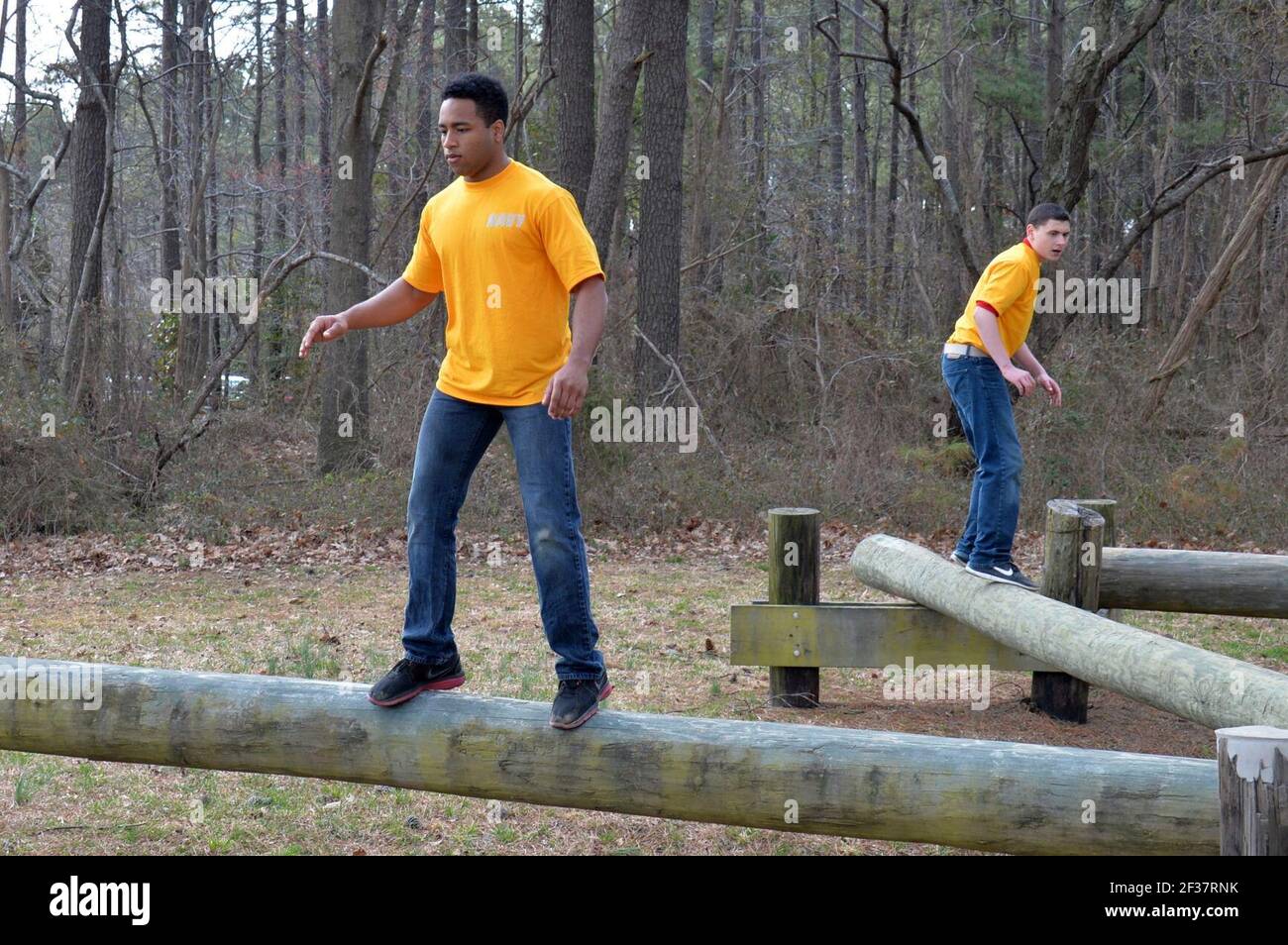 Princess Anne High School NJROTC Cadets take on SEAL 'O' Course 150325 ...